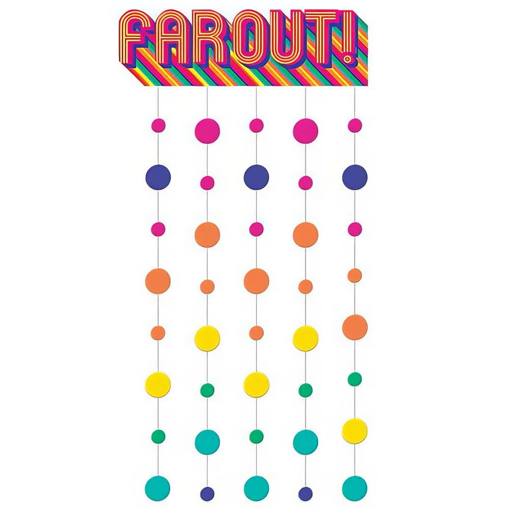 amscan Farout! Disco Door Curtain - 1 pc - Walmart.com