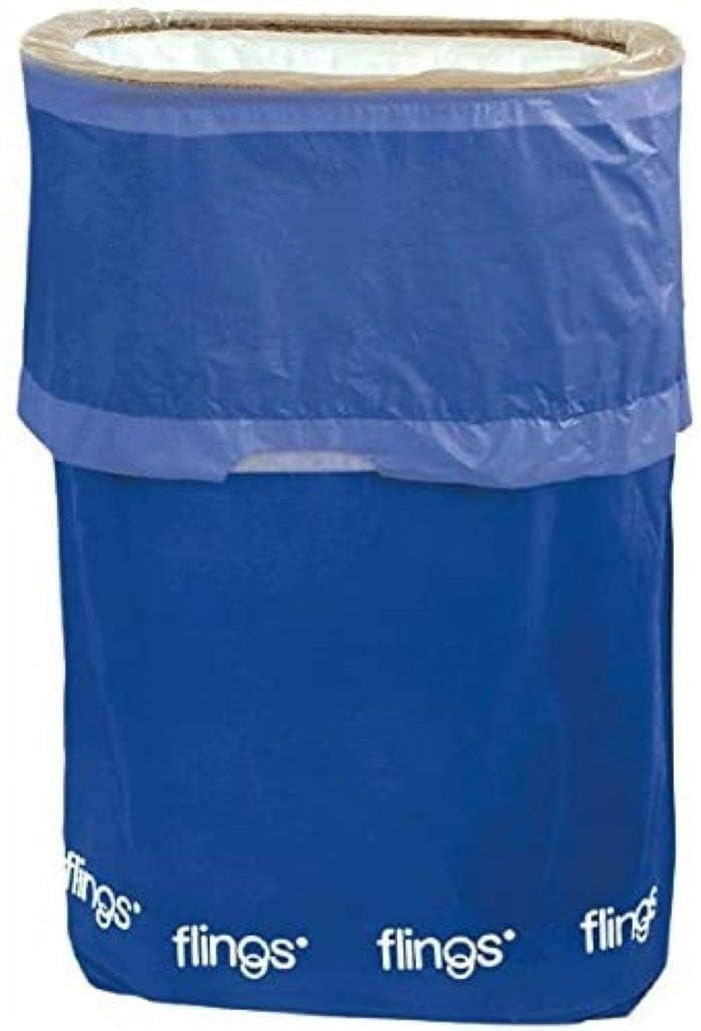 amscan Flings Pop-Up Trash Bin- 13 Gallons | Blue | 1 Pc. - Walmart.com