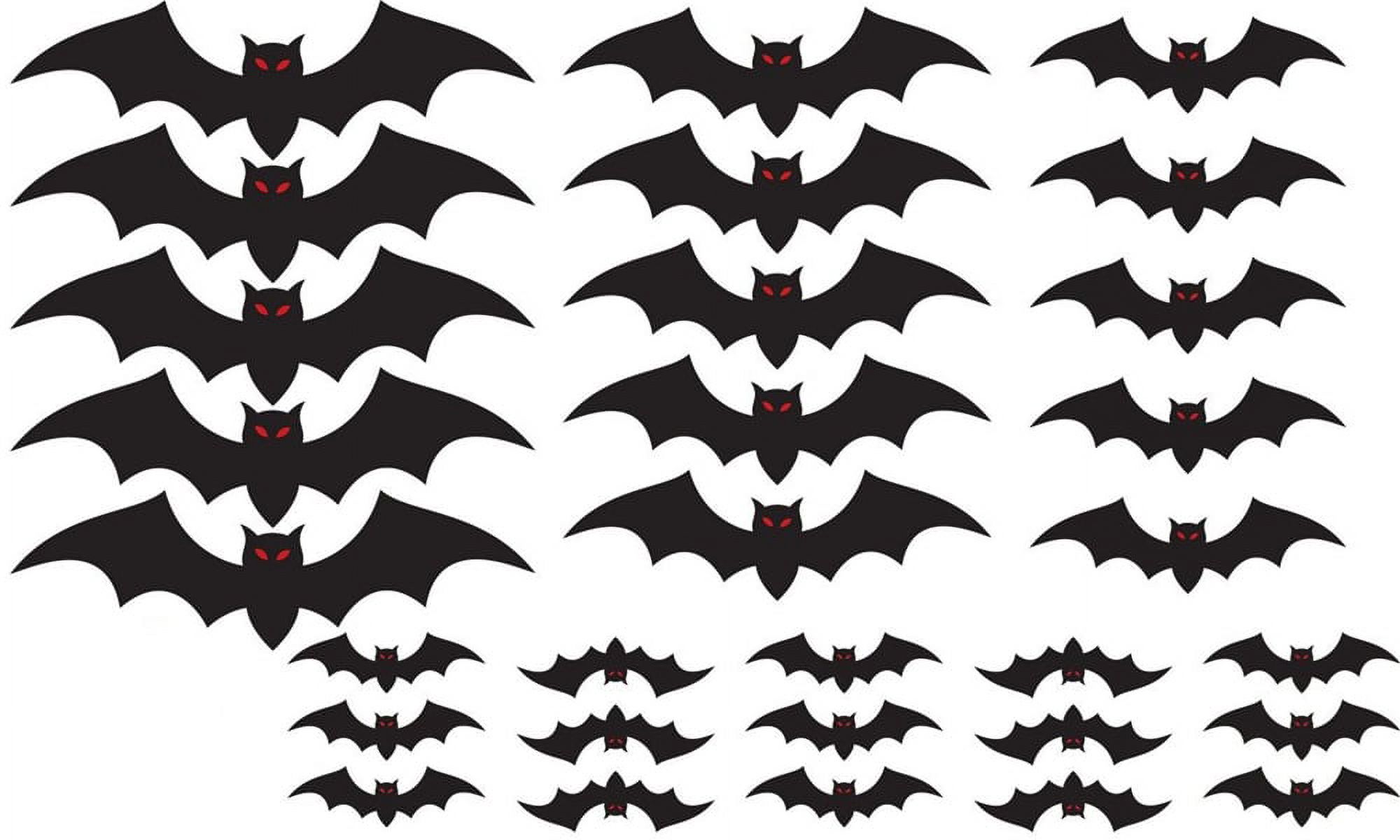 amscan Halloween Cemetery Bat Cutouts Mega Value Pack- 30 Pack ...