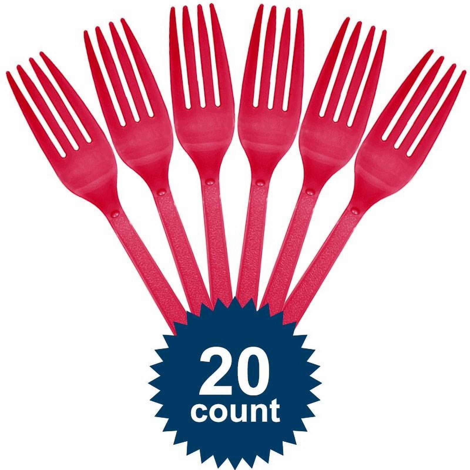 Amscan - Hot Pink Plastic Forks - - Walmart.com