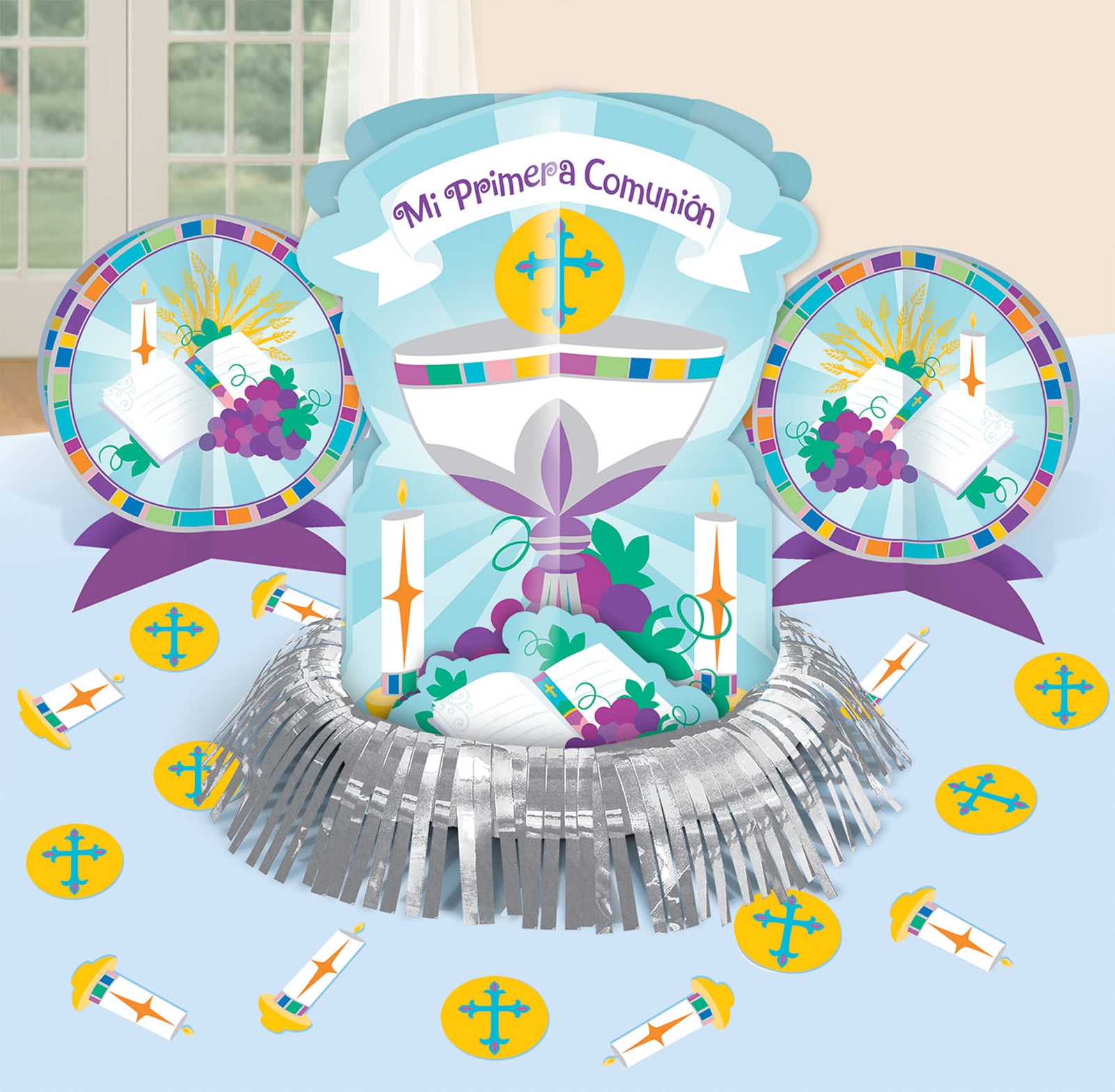 Mi Primera Comunion Table Centerpiece Decor (1) - Walmart.com