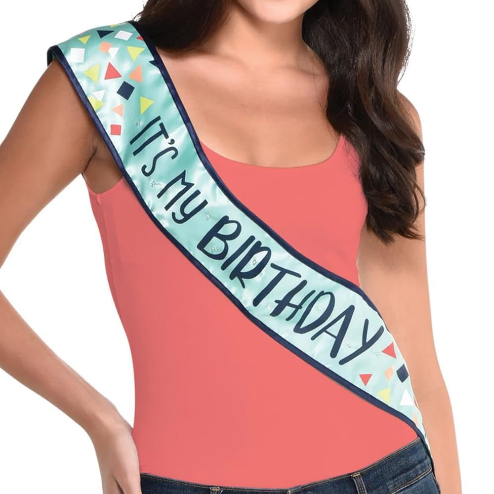 amscan My Birthday Silk Light-Up Sash - 1pc - Walmart.com