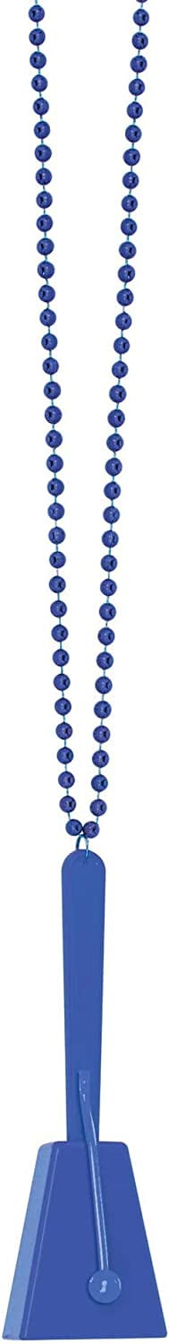 Amscan Party Pack: Blue Plastic Clacker Bead Necklace Noisemaker, 1 ...
