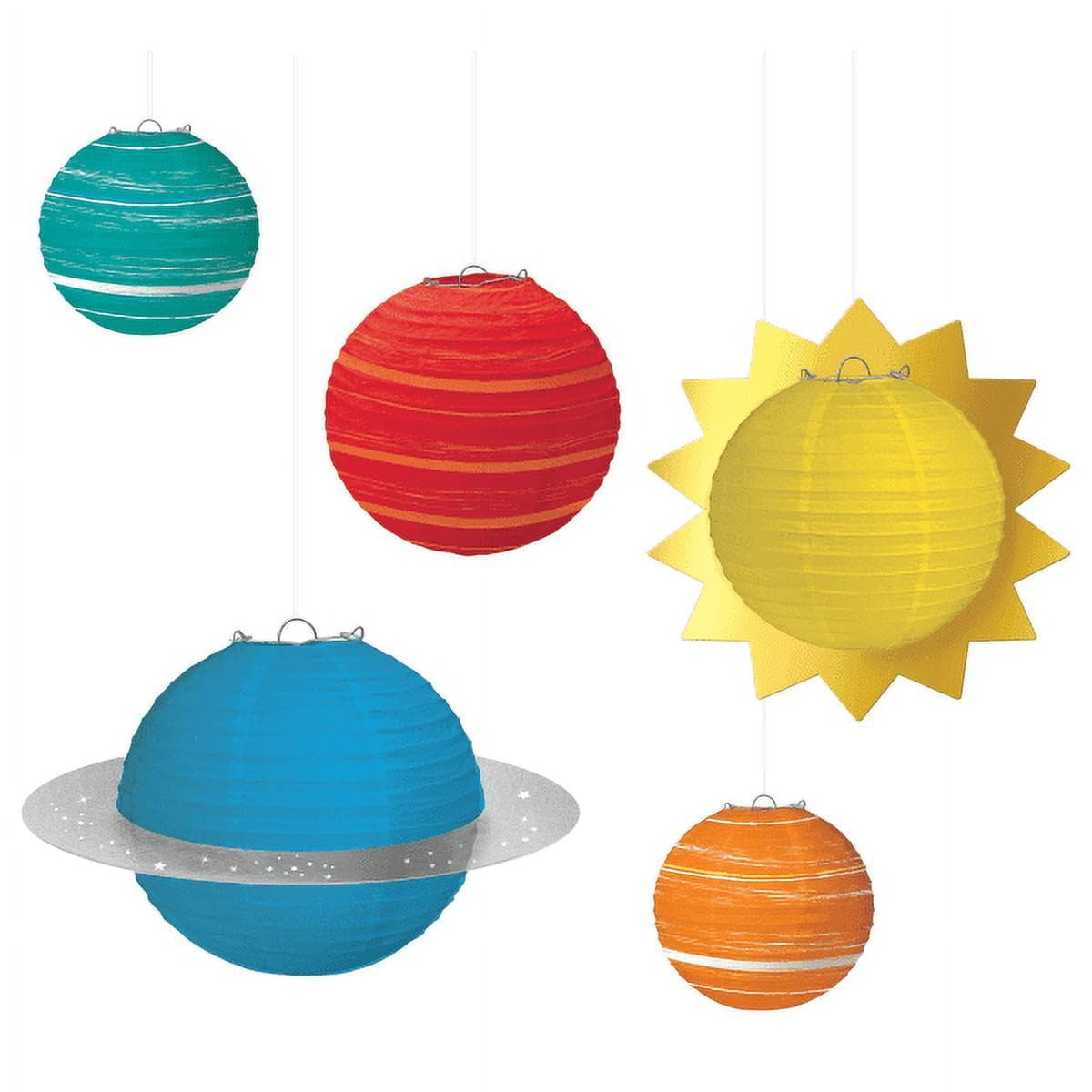 amscan Out of This World Space Lanterns - 5 pcs, Blast Off - Walmart.com