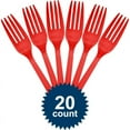 Red Plastic Forks - Party Supplies - Walmart.com