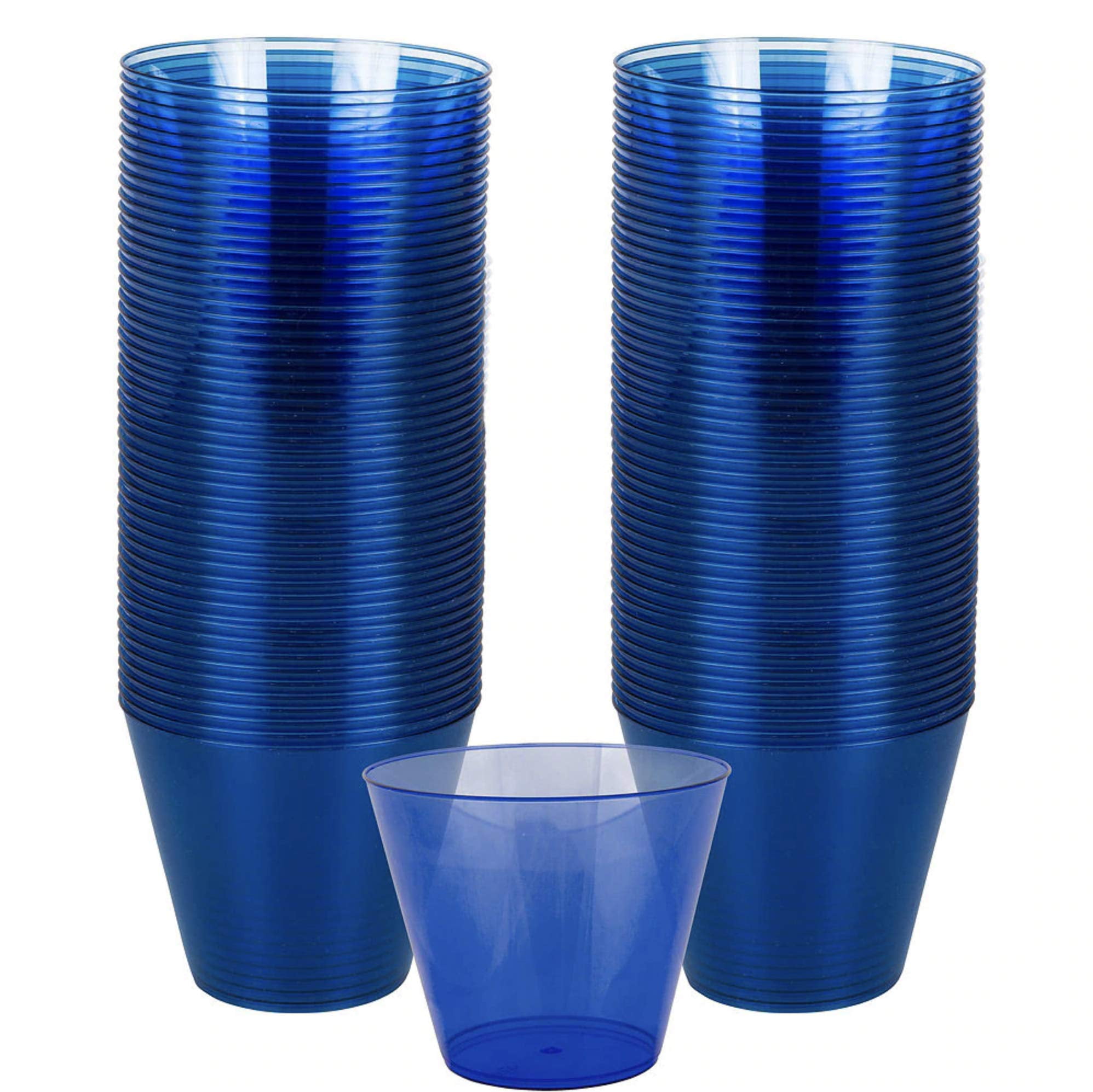 Bright Royal Blue Disposable Plastic Cups - 9 oz. (72 Pieces) - Perfect ...