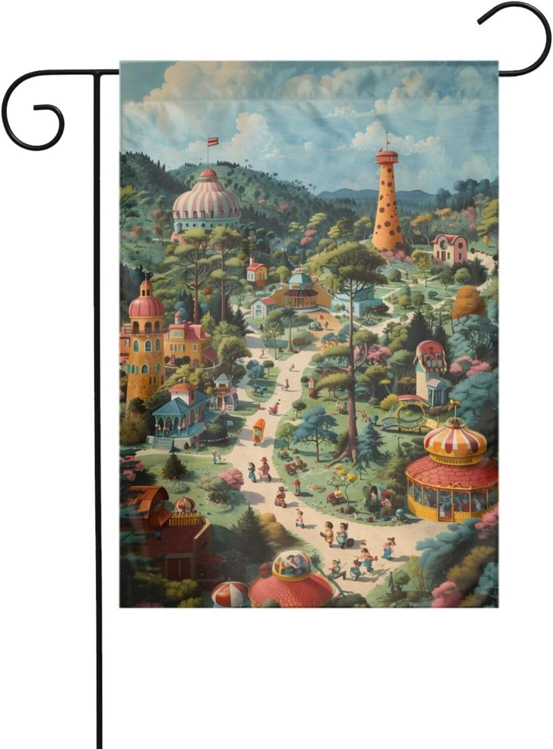amusement park Garden Flags Double Sided,Garden Flags for All Seasons ...