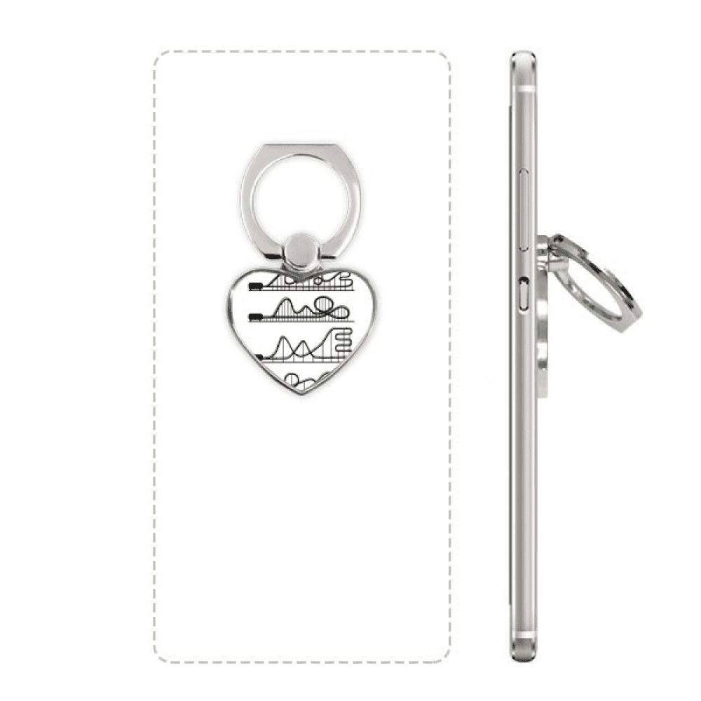 amusement park black roller coaster outline ph stand holder kickstand ...