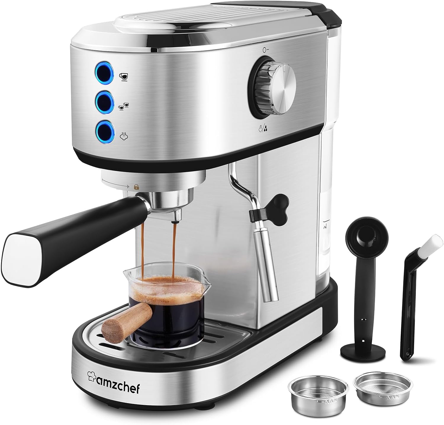 Espresso Machine 20 Bar, Professional Espresso Maker with Milk Frother ...