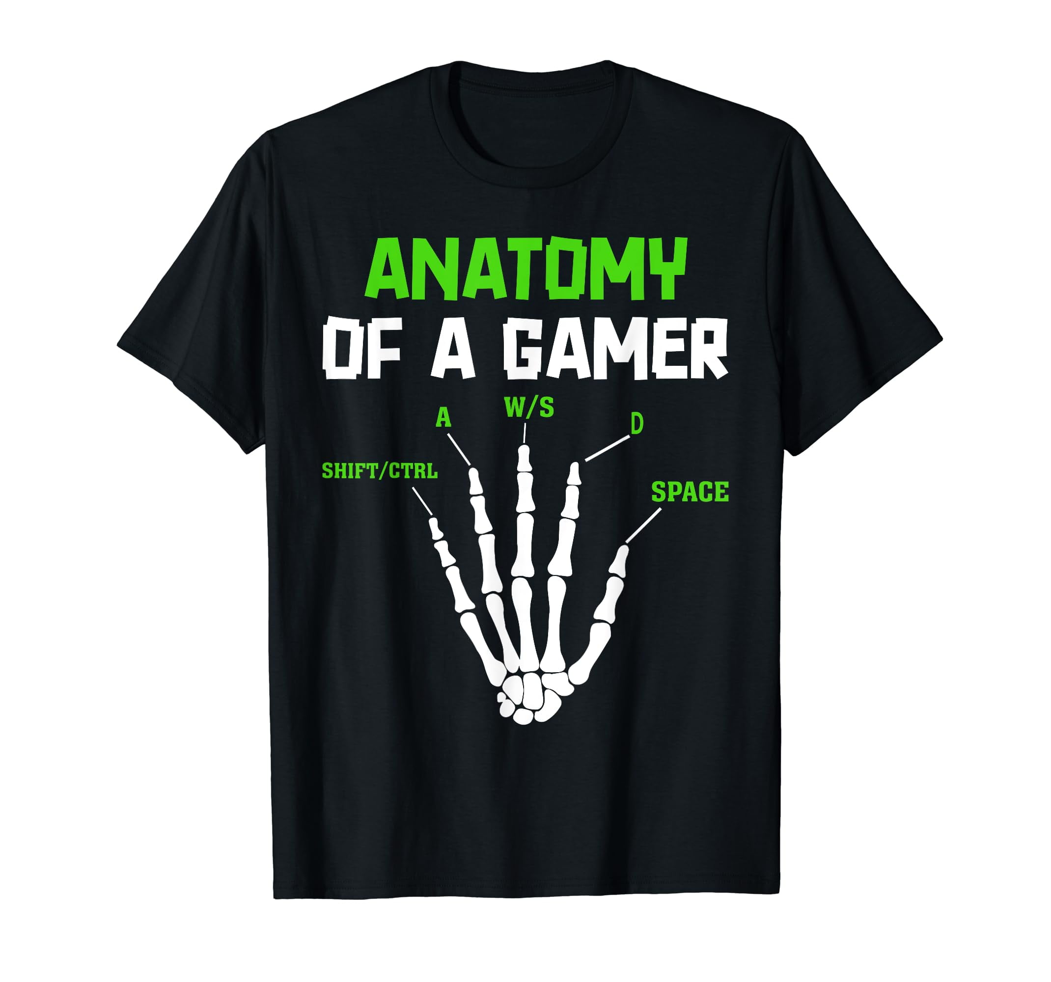 anatomy of a gamer Video Game Player gaming for Boys men T-Shirt ...