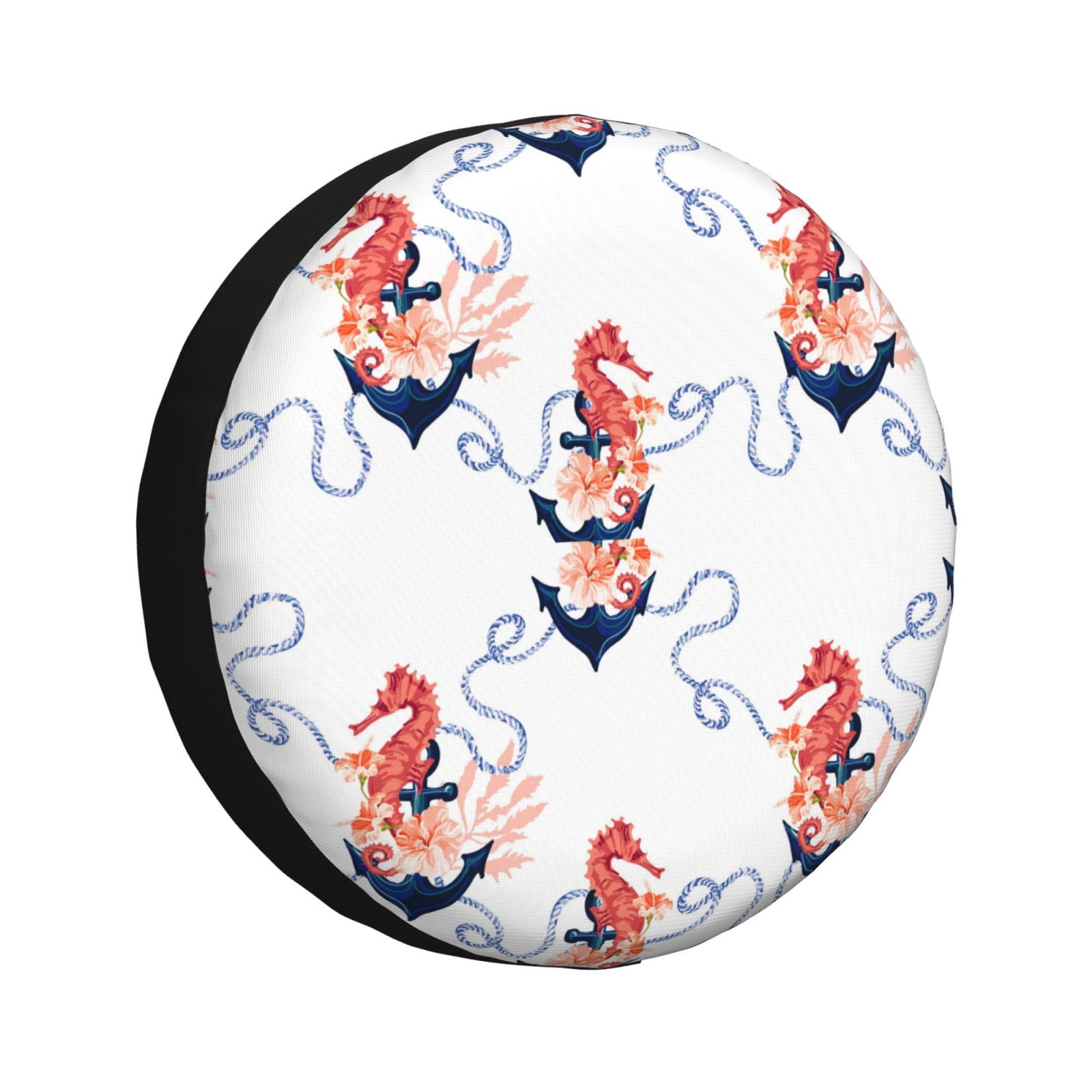 anchor hibiscus ropes sea horse Spare Tire Cover for Trailer Camper RV ...