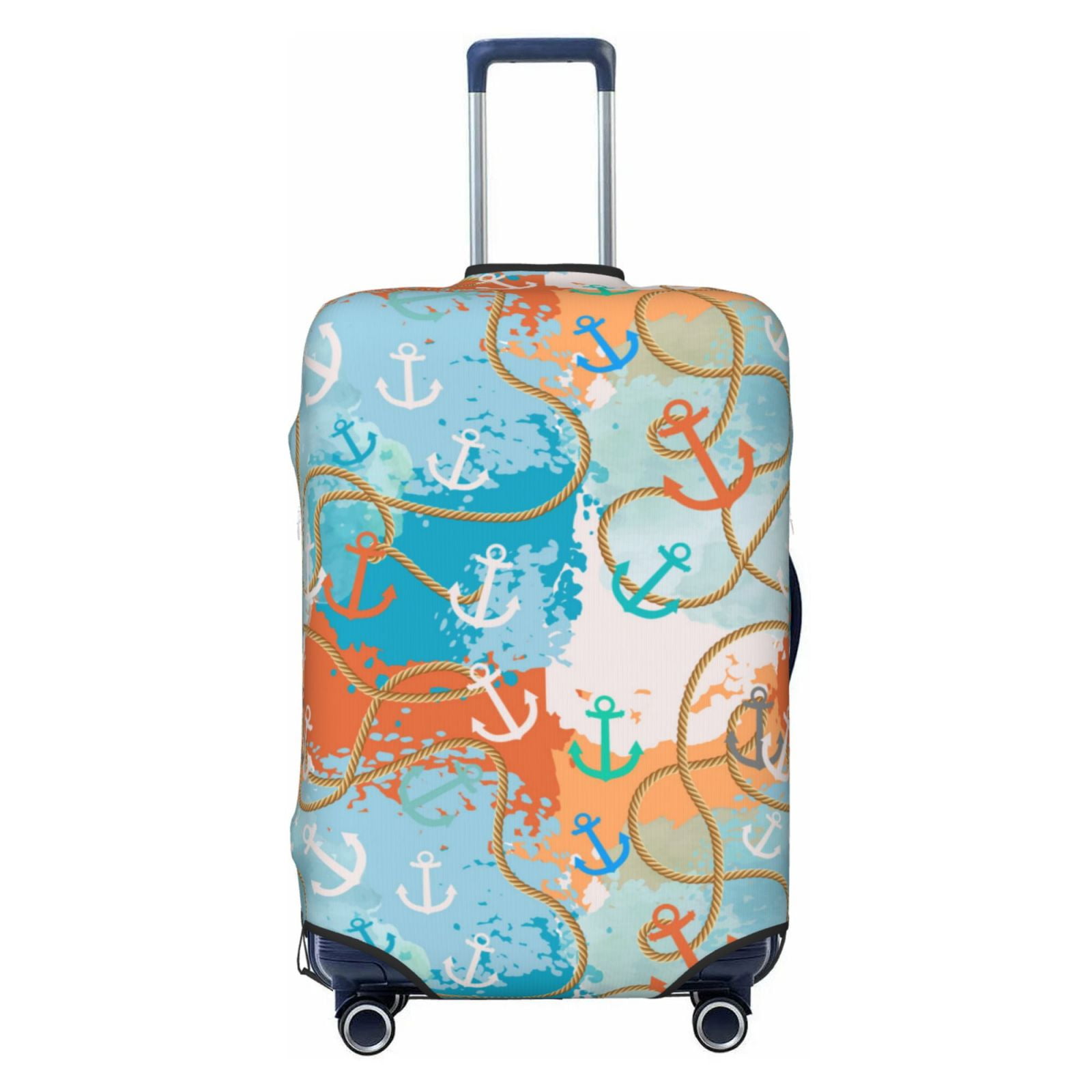 anchors Wavy lines ropes cool Luggage Cover for Travel Business Trip ...