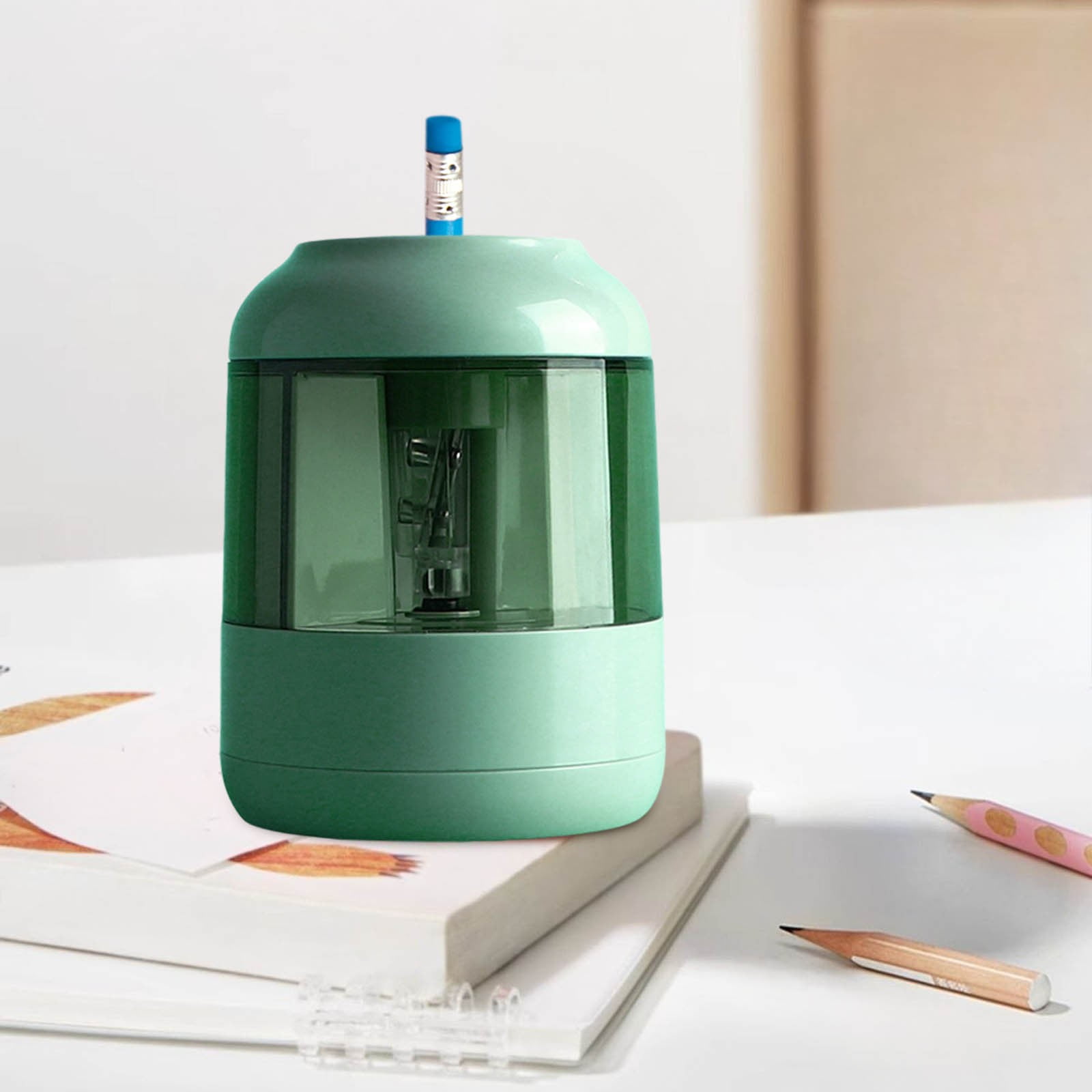 and Craft Pencil Sharpener with Auto Stop Mechanism for Accurate Point ...
