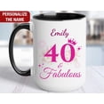 and Fabulous Personalized Mug th Birthday Gift for Her Birthday Coffee ...