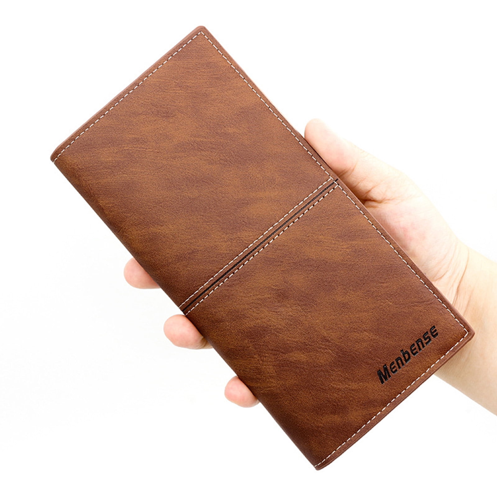 and Men's Long PU Wallet Casual Simple Clutch Coin Purses Card Case ...