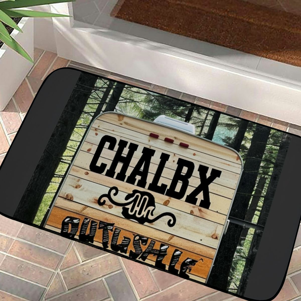 and Queen of The Camper Decorative Doormat, Rustic Woodland Floor Mats ...