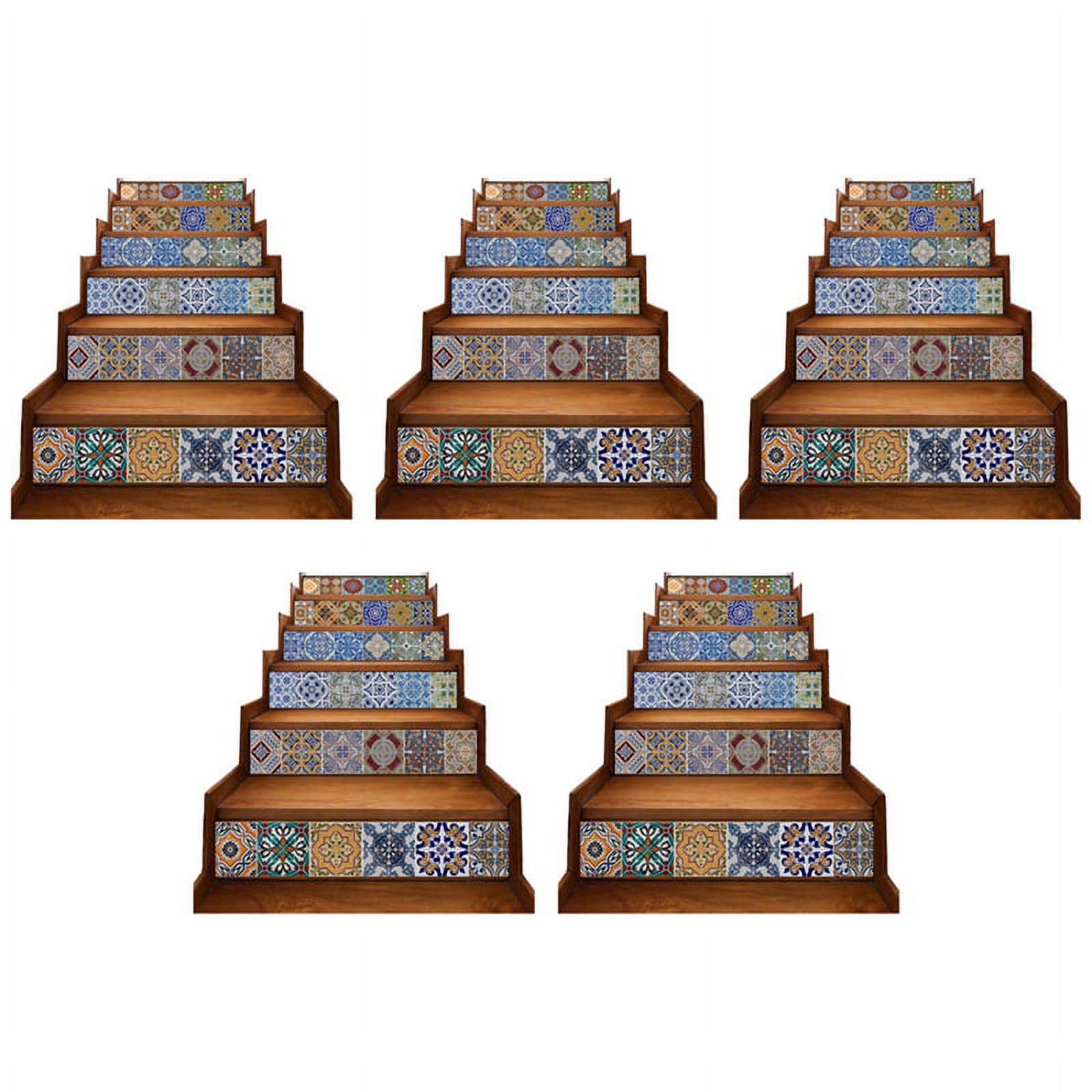 and Stick Tile Backsplash Stair Riser Stair Decals - Walmart.com