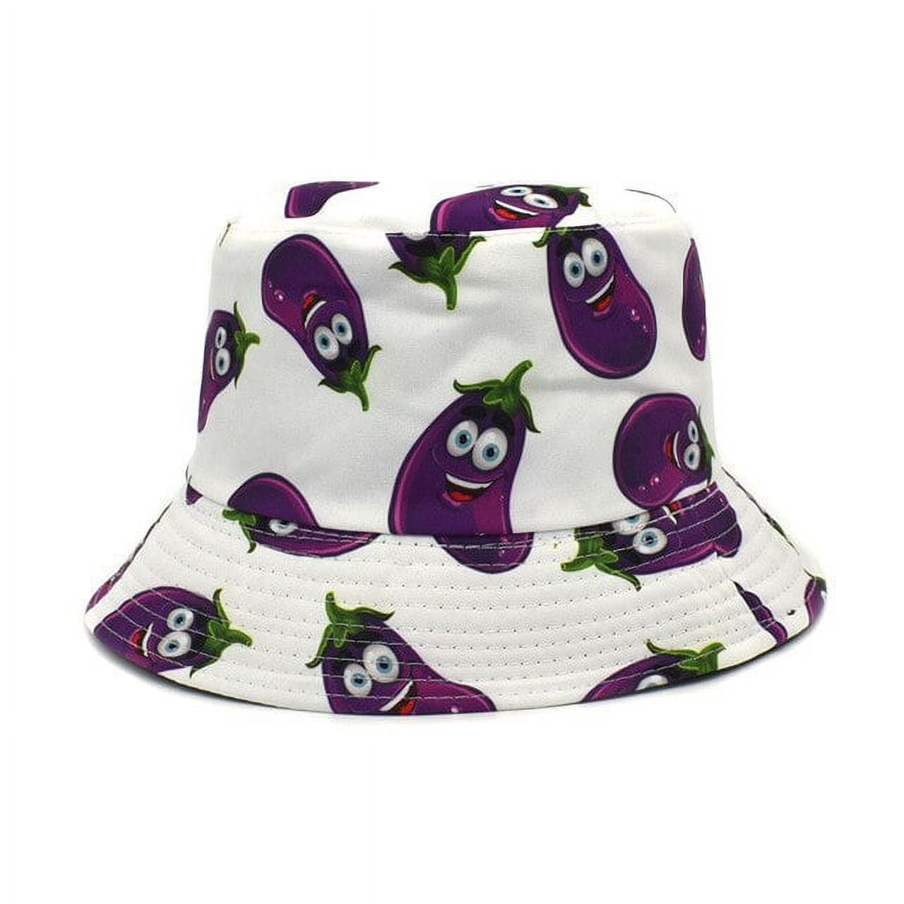 and Summer New Fruit Print Fisherman Hat Women's Basin Hats Beach ...