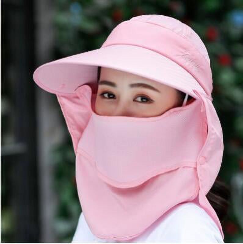 and Women Detachable 14CM Big Brim Hat Protection Visors Bucket Hat ...