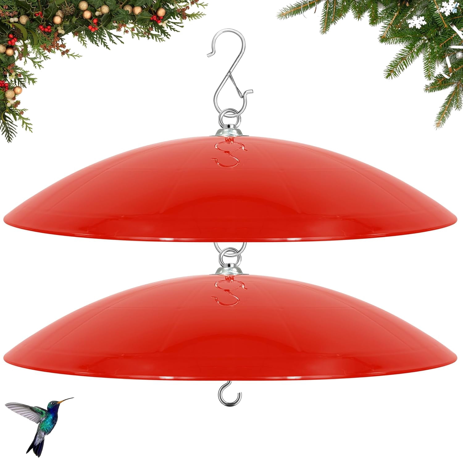 andergi 16-Inch Widened Bird Feeder Cover,Hummingbird Feeder Rain Guard ...