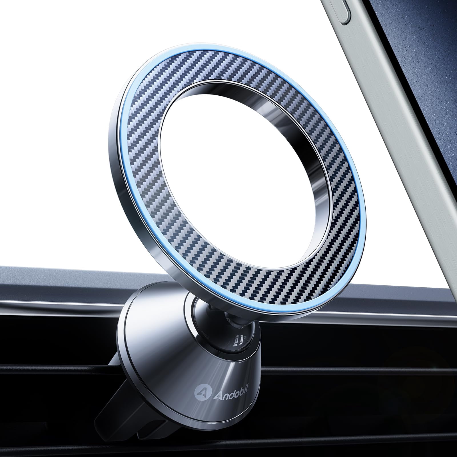 andobil for Magsafe Car Mount [Strongest Magnet, Easy All Metal ...