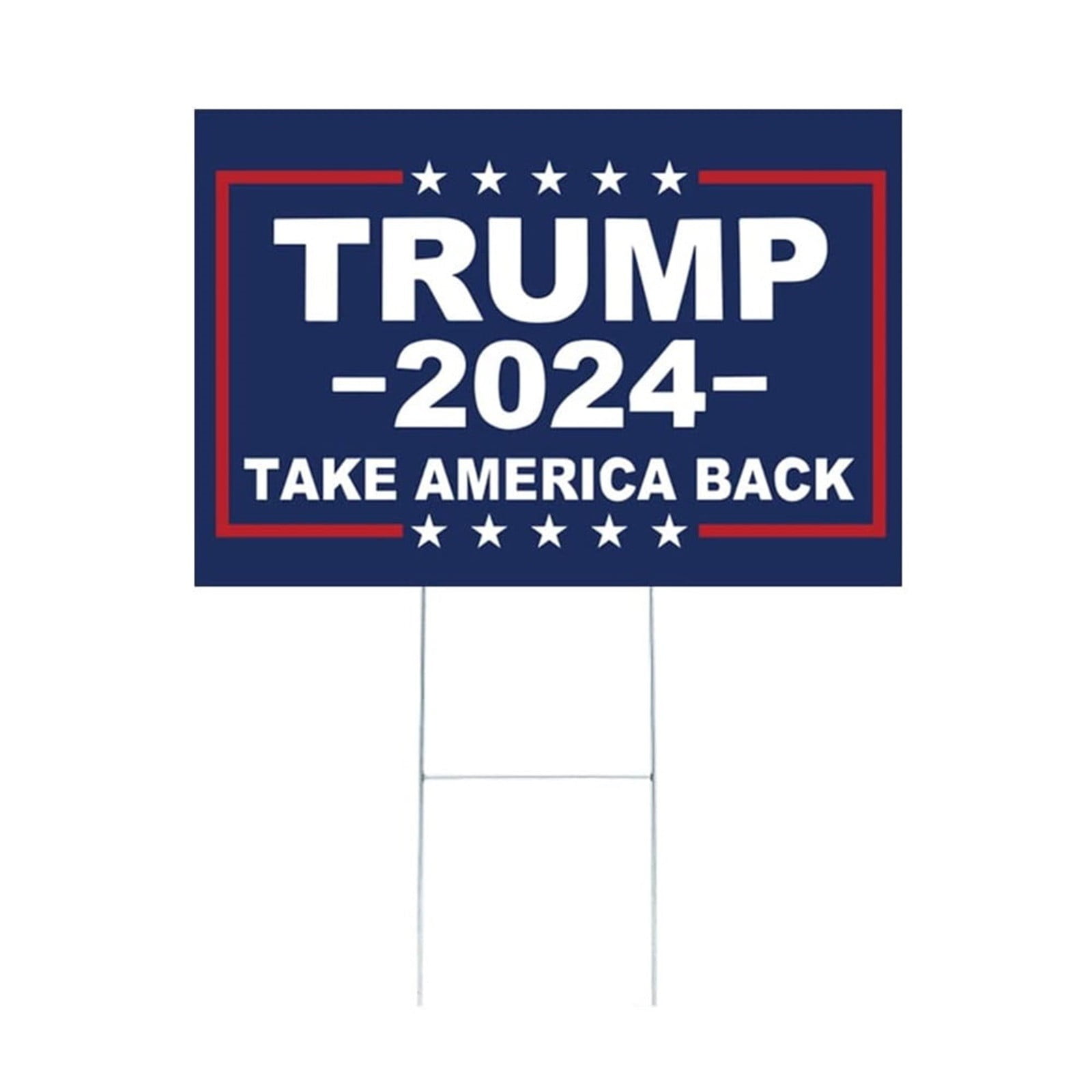 aneralied 2024 Yard Sign With H-Stakes - Double Sided 18x12 Inch ...