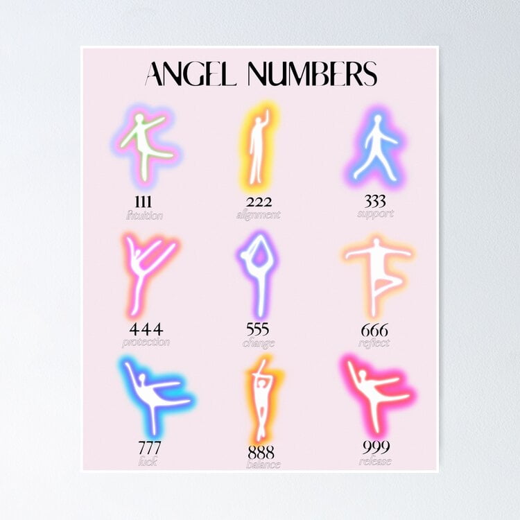 angel number humans UNFRAMED Poster, 18x24 - Walmart.com