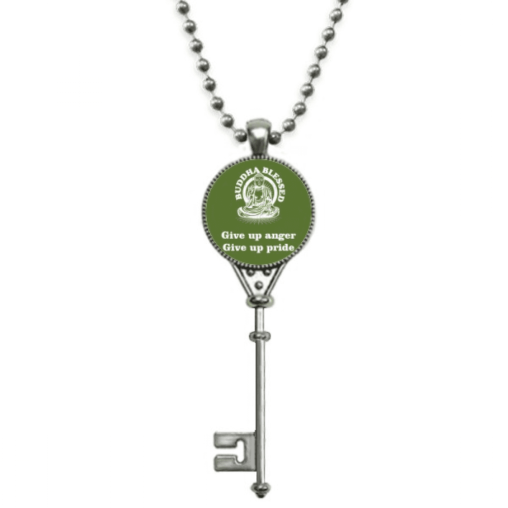 anger pride possession restraint pendant vintage necklsilver key ...