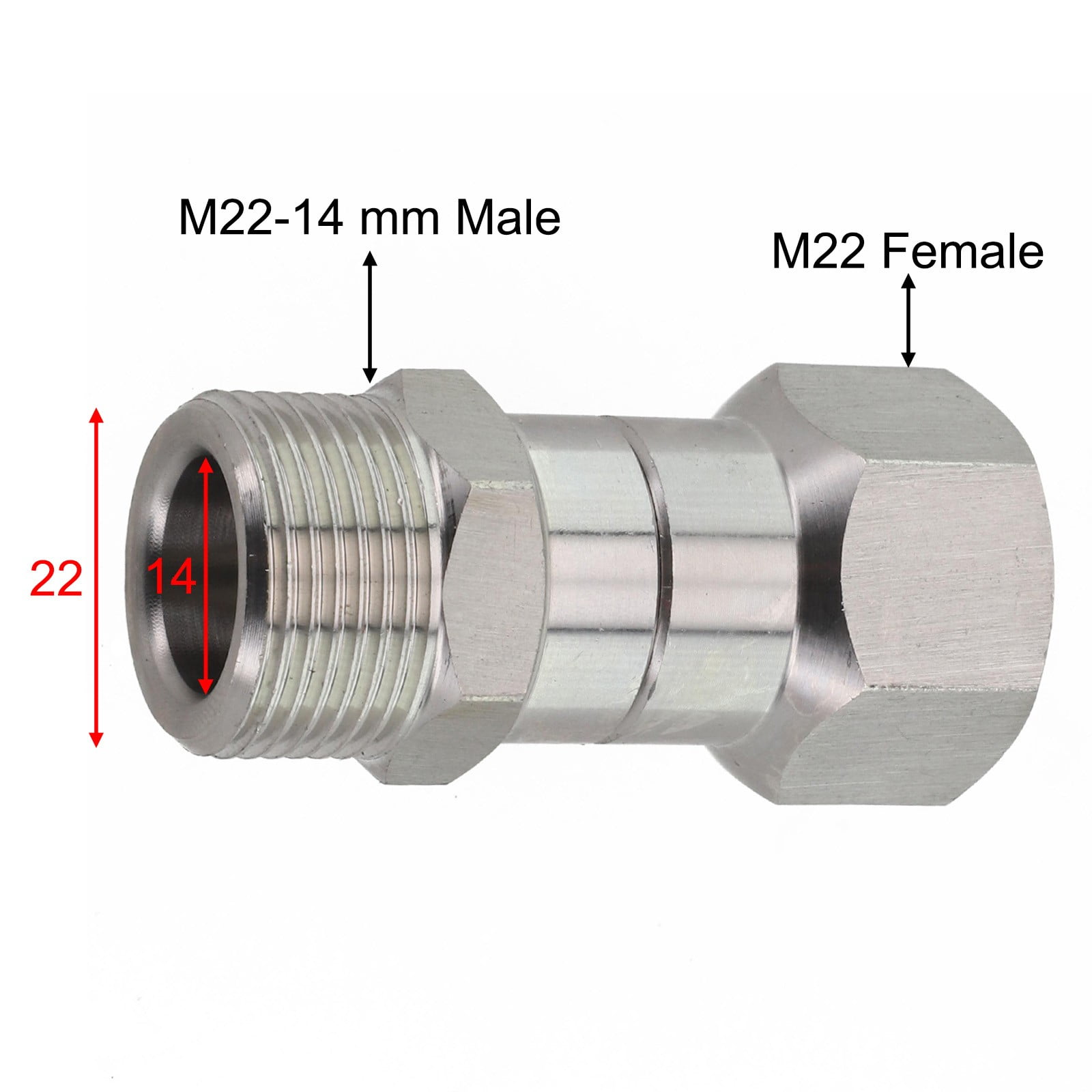 angle High Pressure Washer Joint 360° Rotating Stainless Steel ...