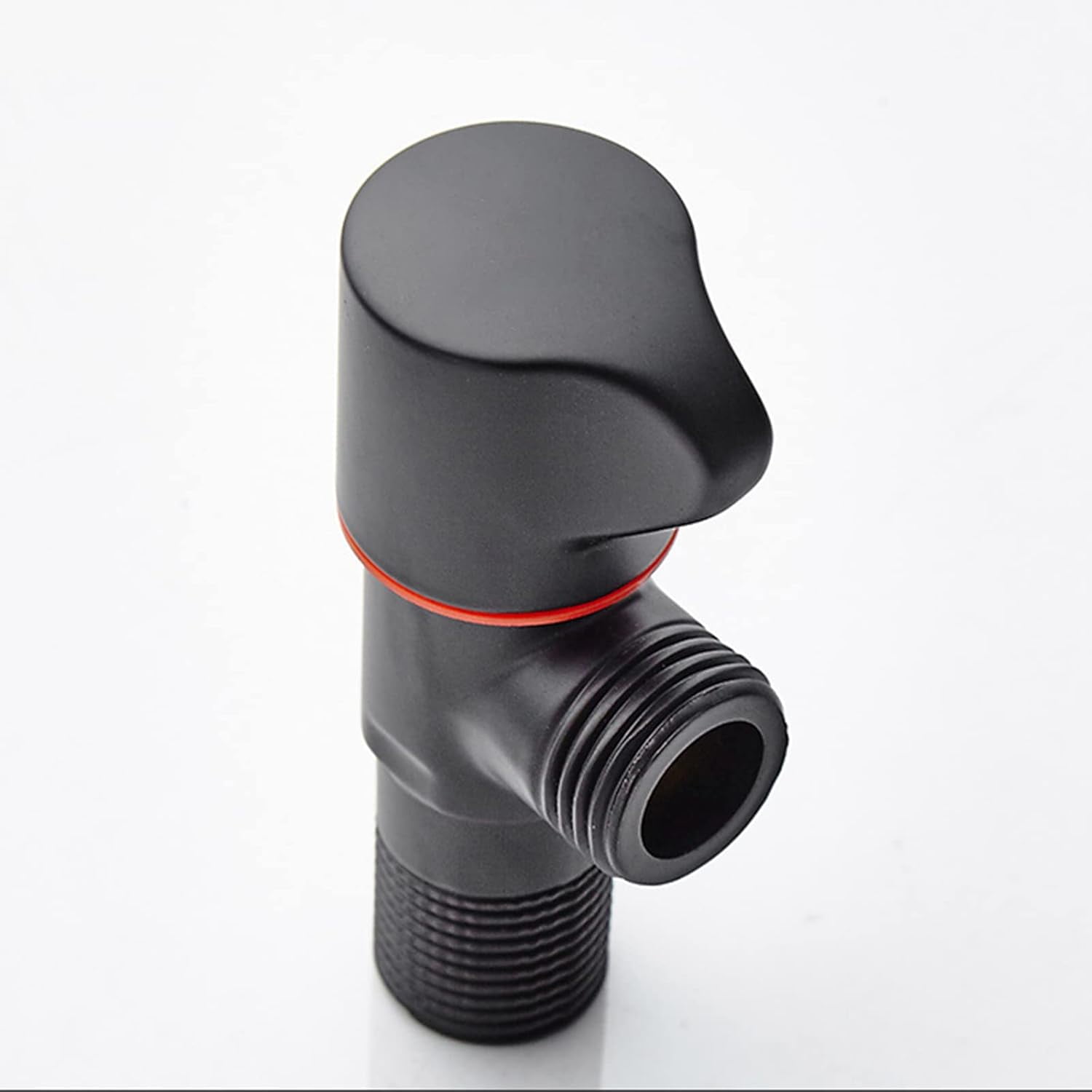 angle valve 1/2 x 3/8 matte black Valve brass wall-mounted round ...