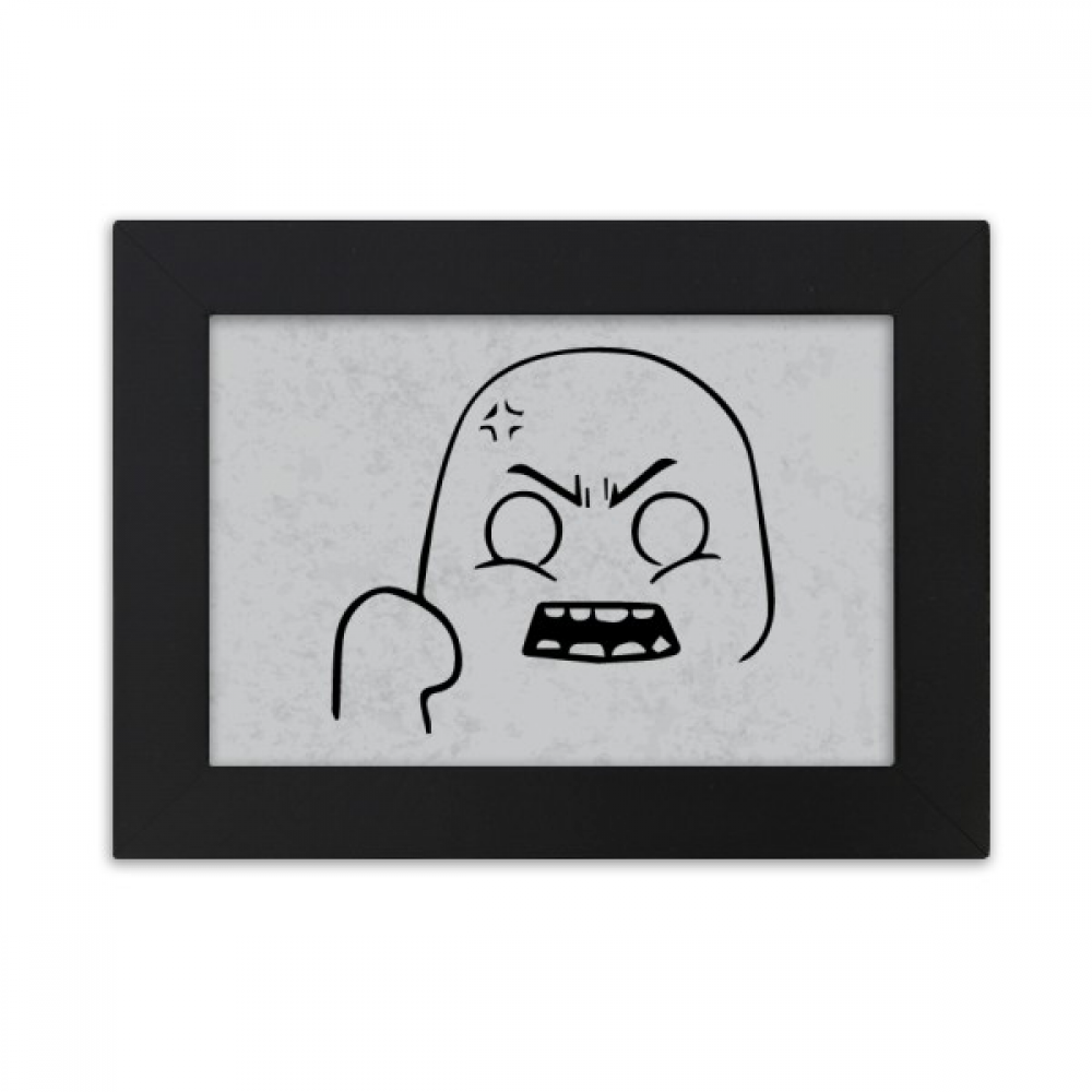 angry black cute chat fcartoon desktop photo frame ornaments picture ...
