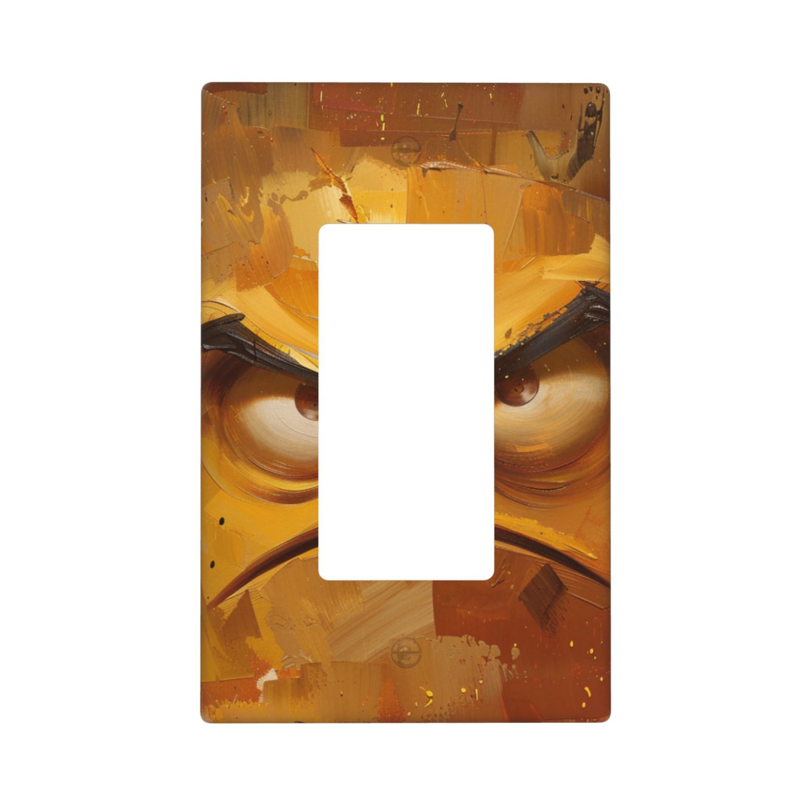 angry face Switch Cover Decorative Wall Plate / 1-Gang / Mid-size ...