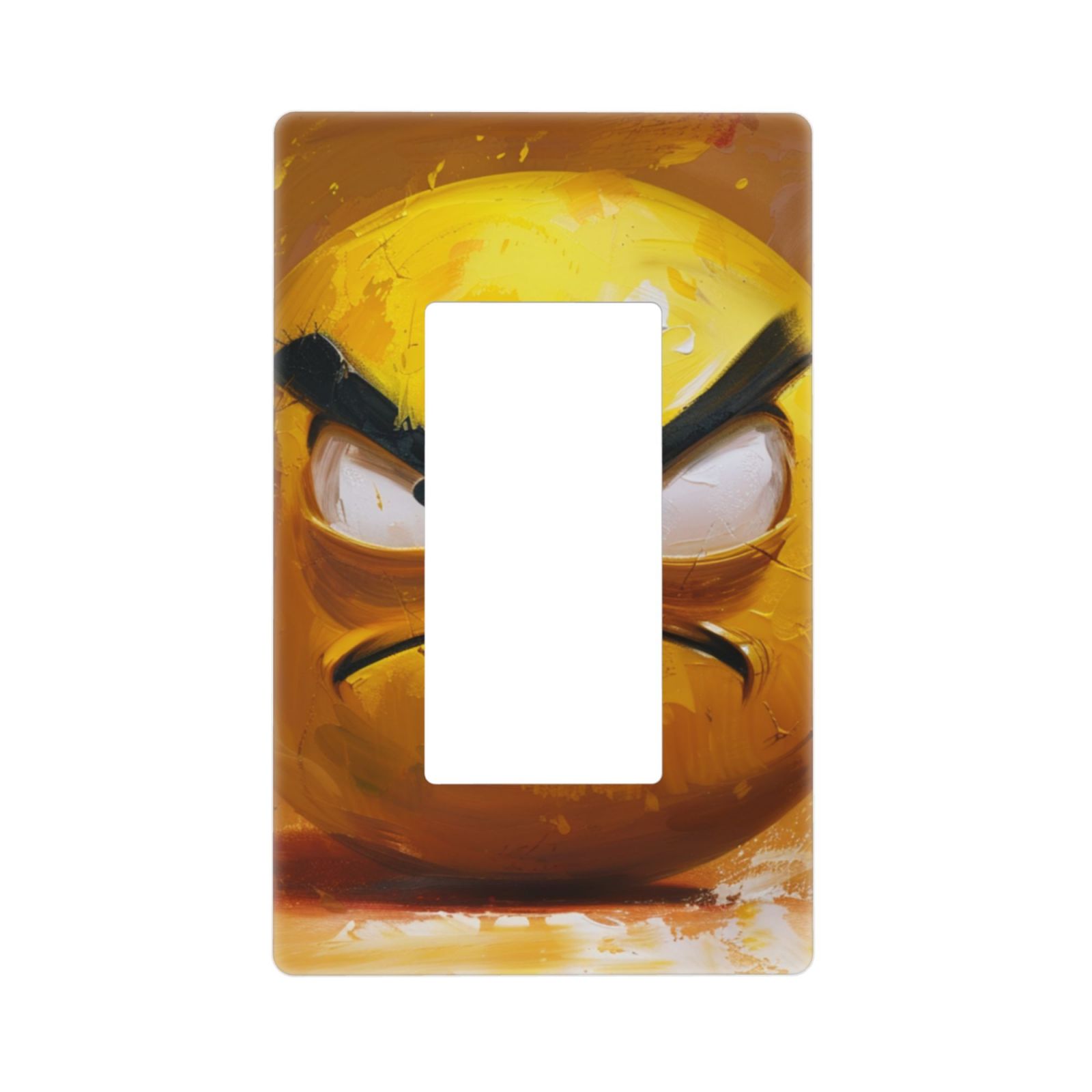 angry face bowl Switch Cover Decorative Wall Plate / 1-Gang Screwless ...
