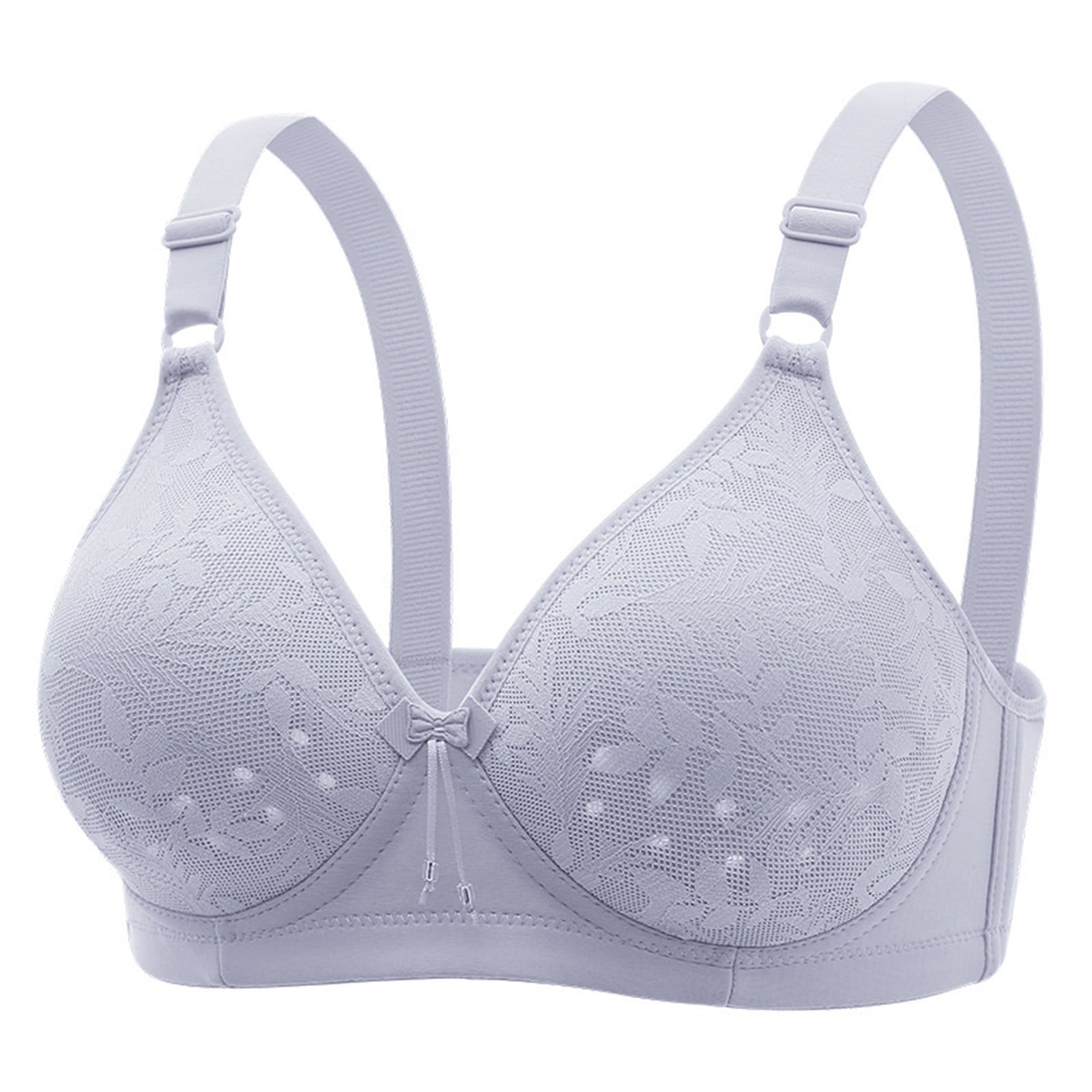 Admvng Womens Bras Sexy Non Magnetic And Non Steel Ring Gathered Bra ...