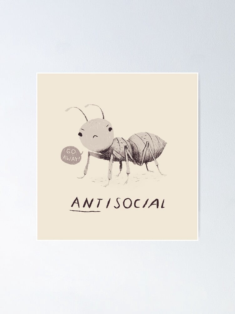 ant-isocial Fashion Art Decor Frame - Walmart.com