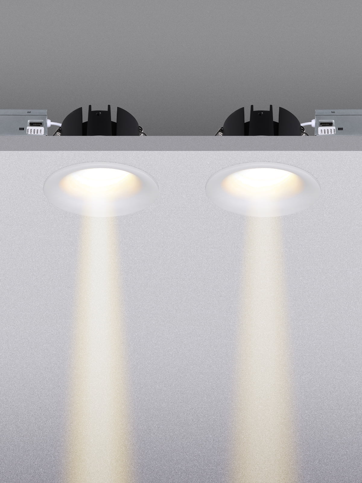 2 Pack LED 5CCT 3-inch Recessed Lights, Deep Anti-glare, Narrow Frame ...