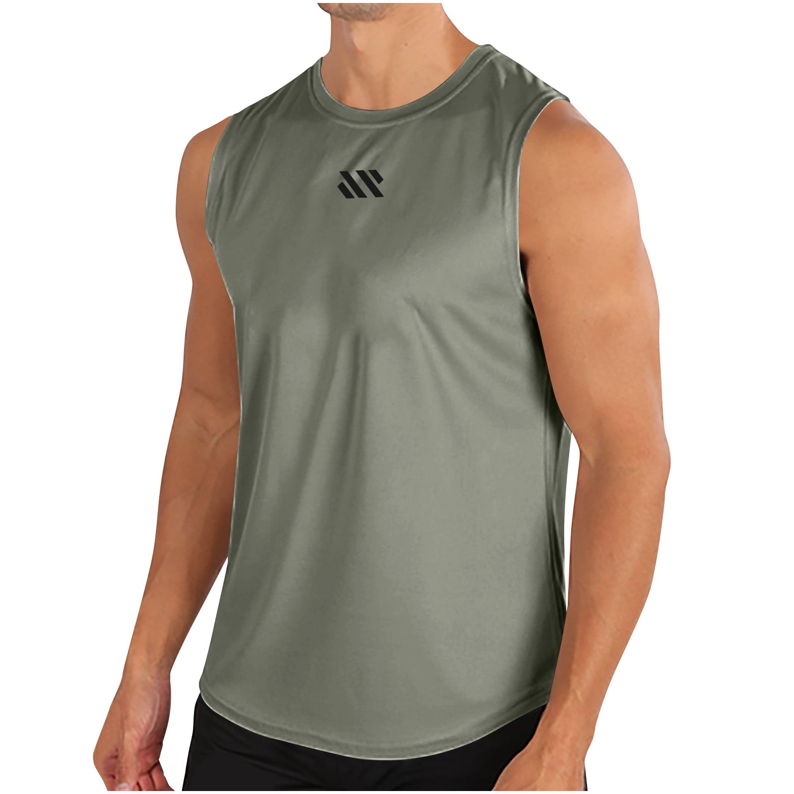 aohooy Beach Tanks for Men Print Workout Moisture Wicking Vests ...