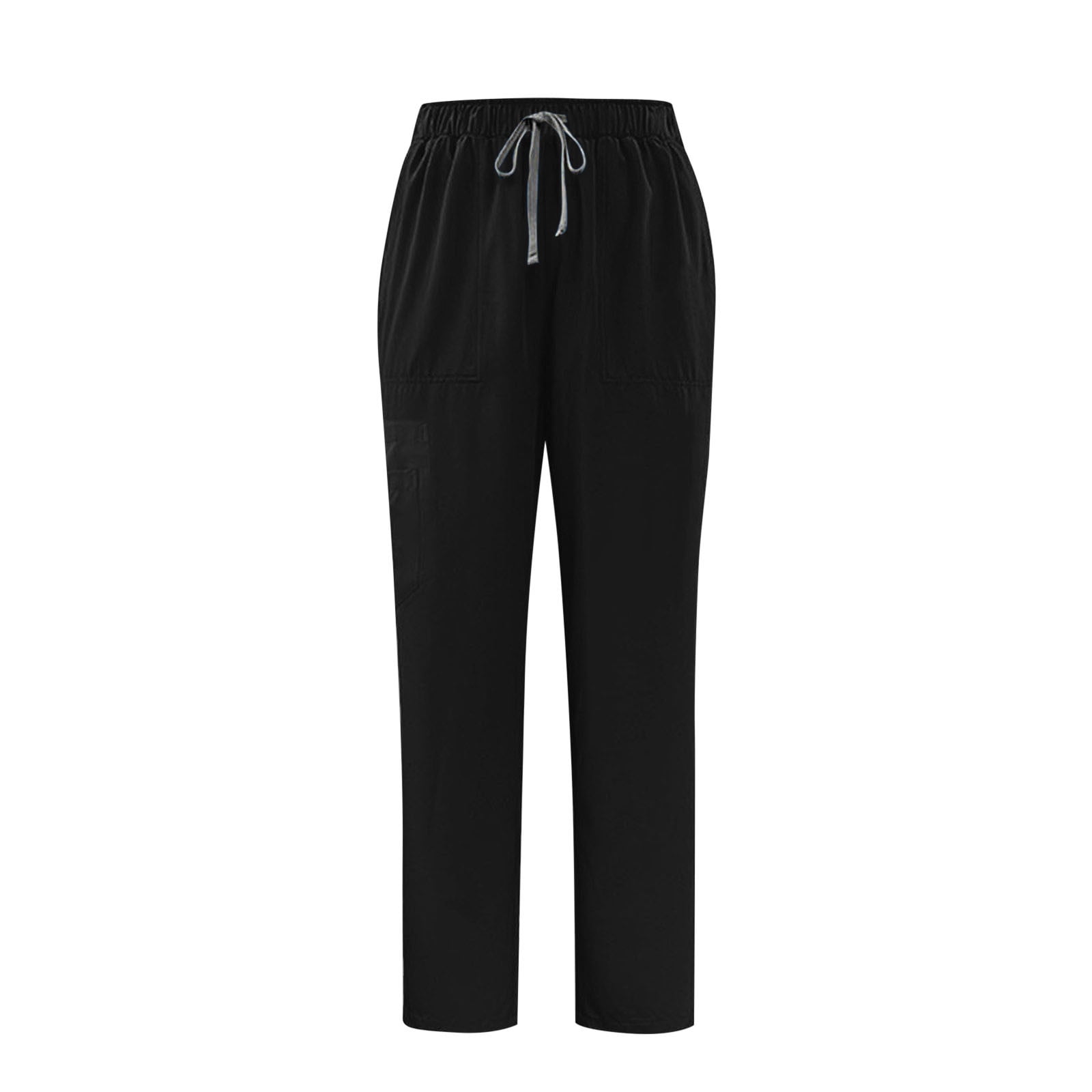 aohooy Casual High Waisted Pants for Women,Drawstring Straight Leg ...