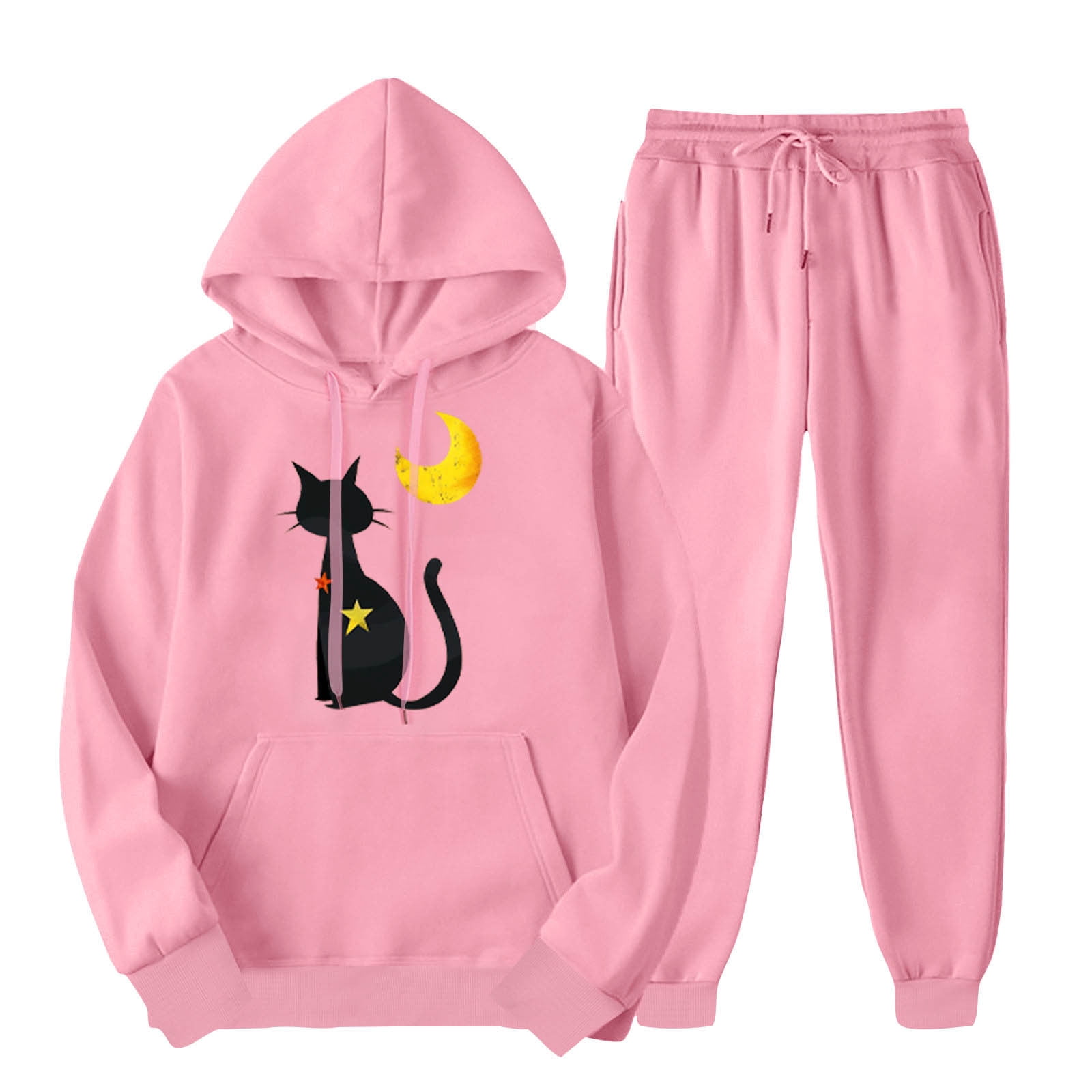 aohooy Jogger Hoodie Set Women,2 Pc Sweatsuit Set for Women Halloween ...