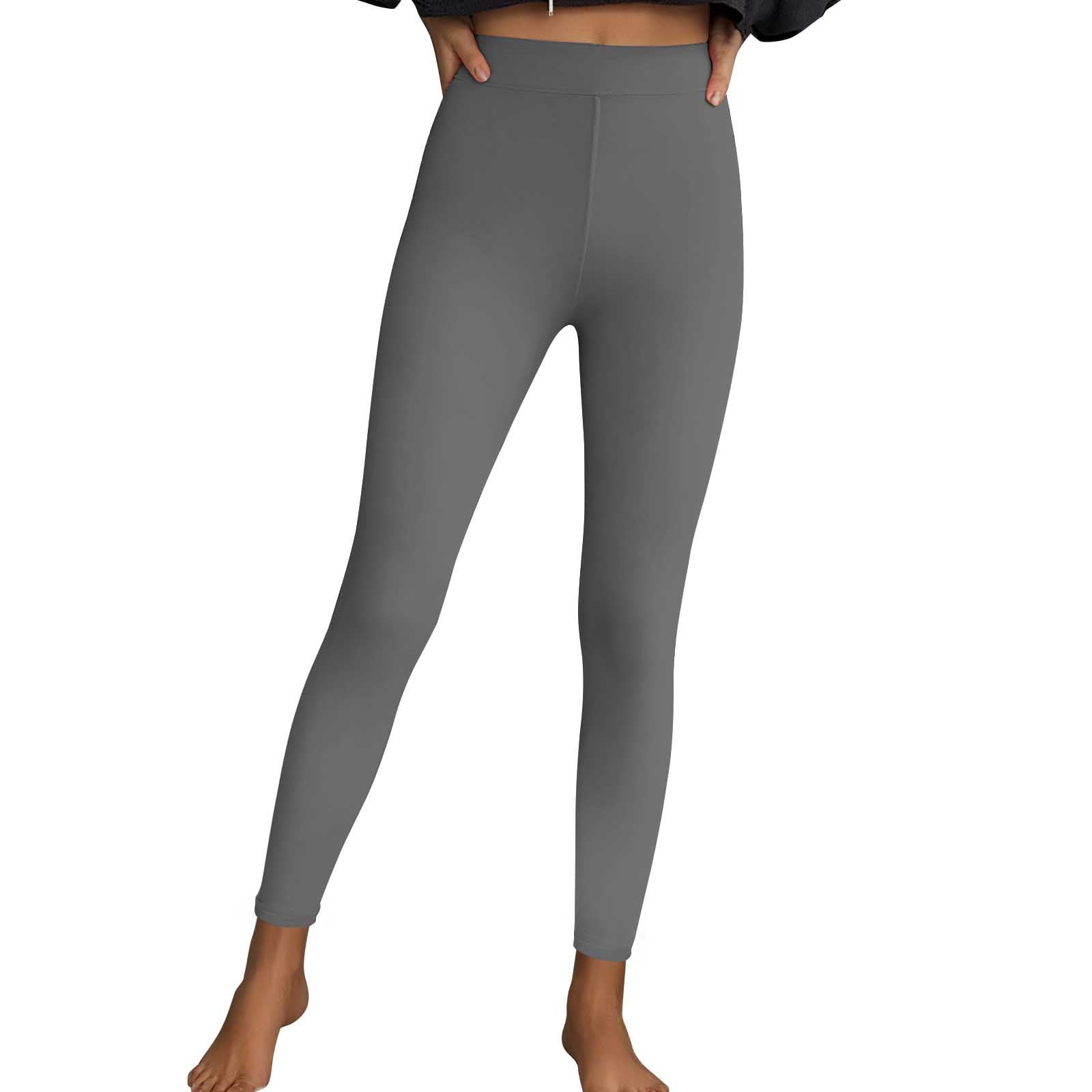 aohooy Ladies Yoga Pants with Pockets Plus Size Tight High Waisted Body ...