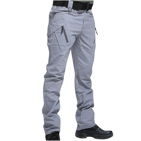 aohooy Loose Fit Cargo Pants for Men Casual Waterproof Tactical Pant ...
