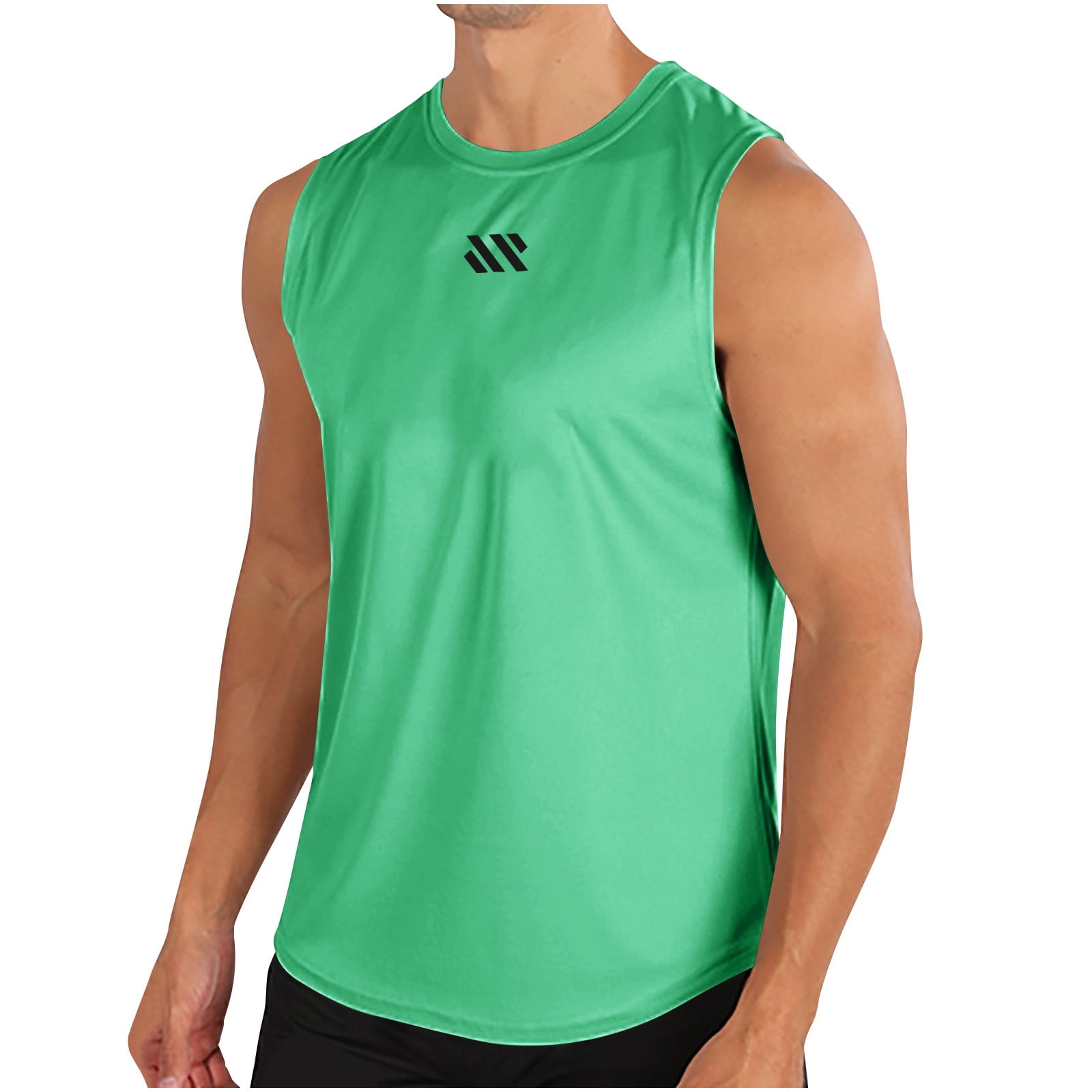 aohooy Swim Tanks for Men Print Workout Moisture Wicking Vests ...