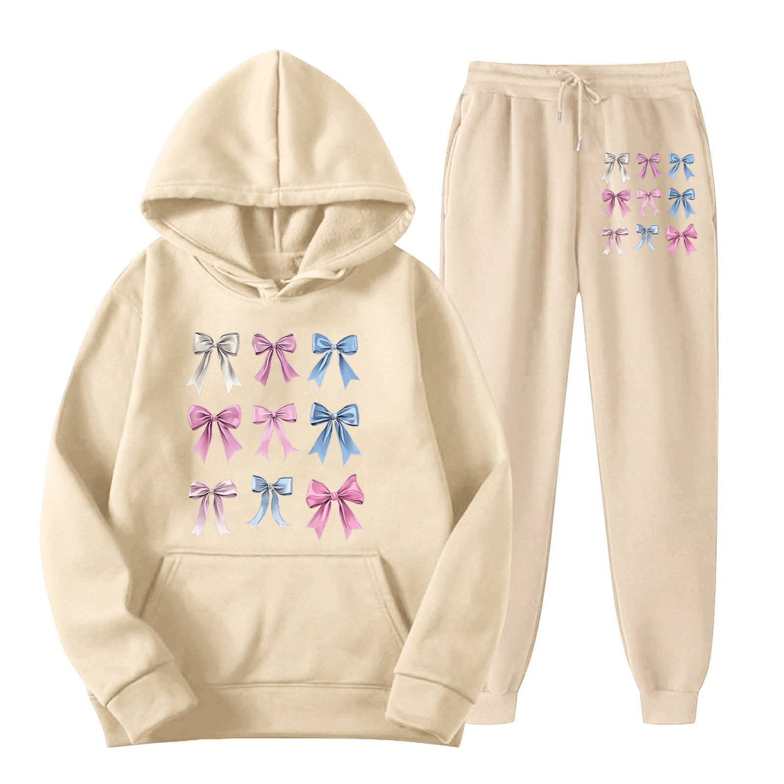 aohooy Womens Cute Cat Print Sweatsuit for Women 2 Piece Outfits Dog ...