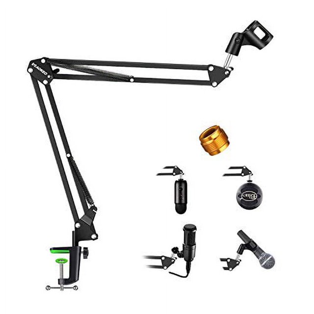 aokeo AK-35 Microphone Stand Desk Adjustable Compact Microphone ...