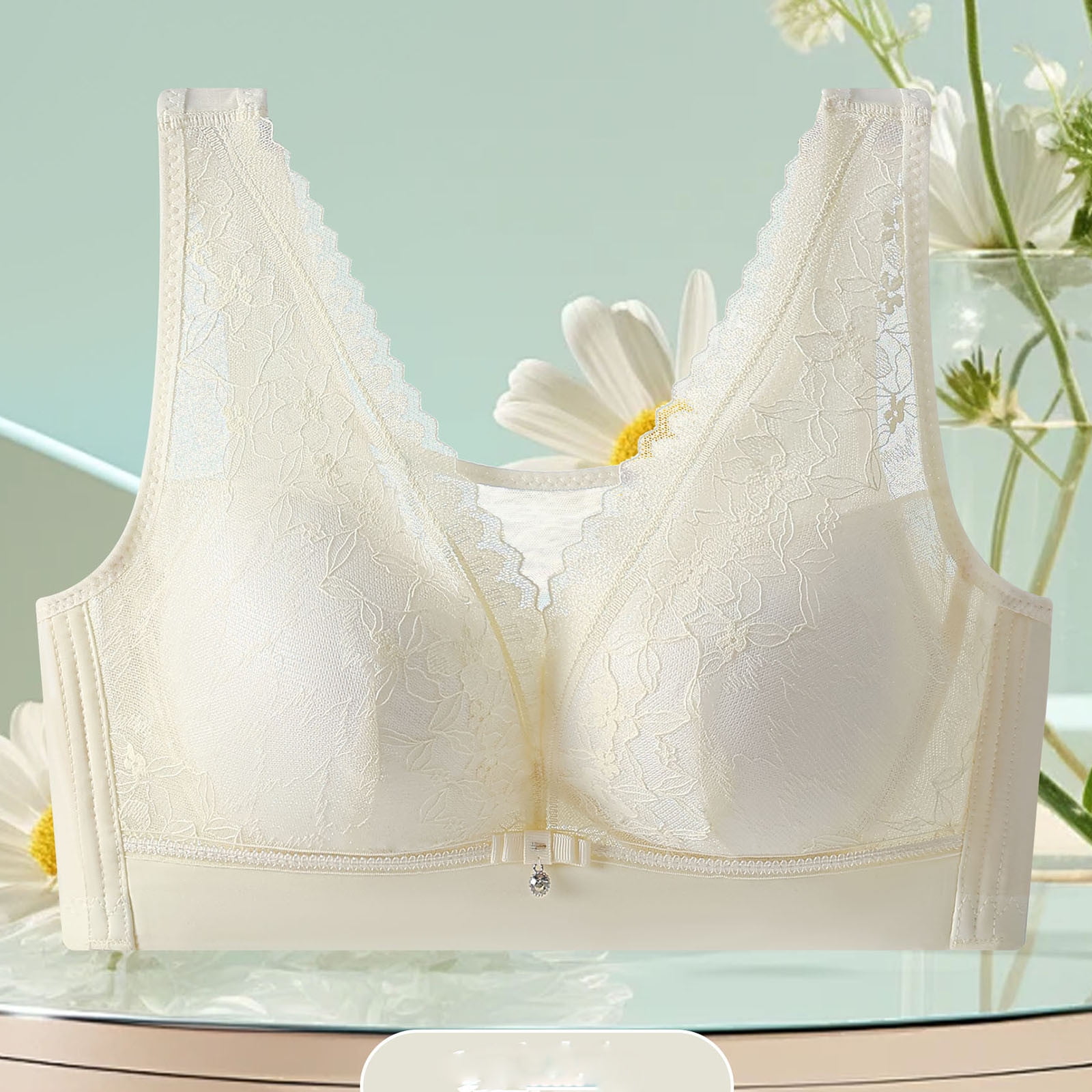 Gufahion Lace Bralette Womens Bras No Underwire Comfy Bralettes for ...