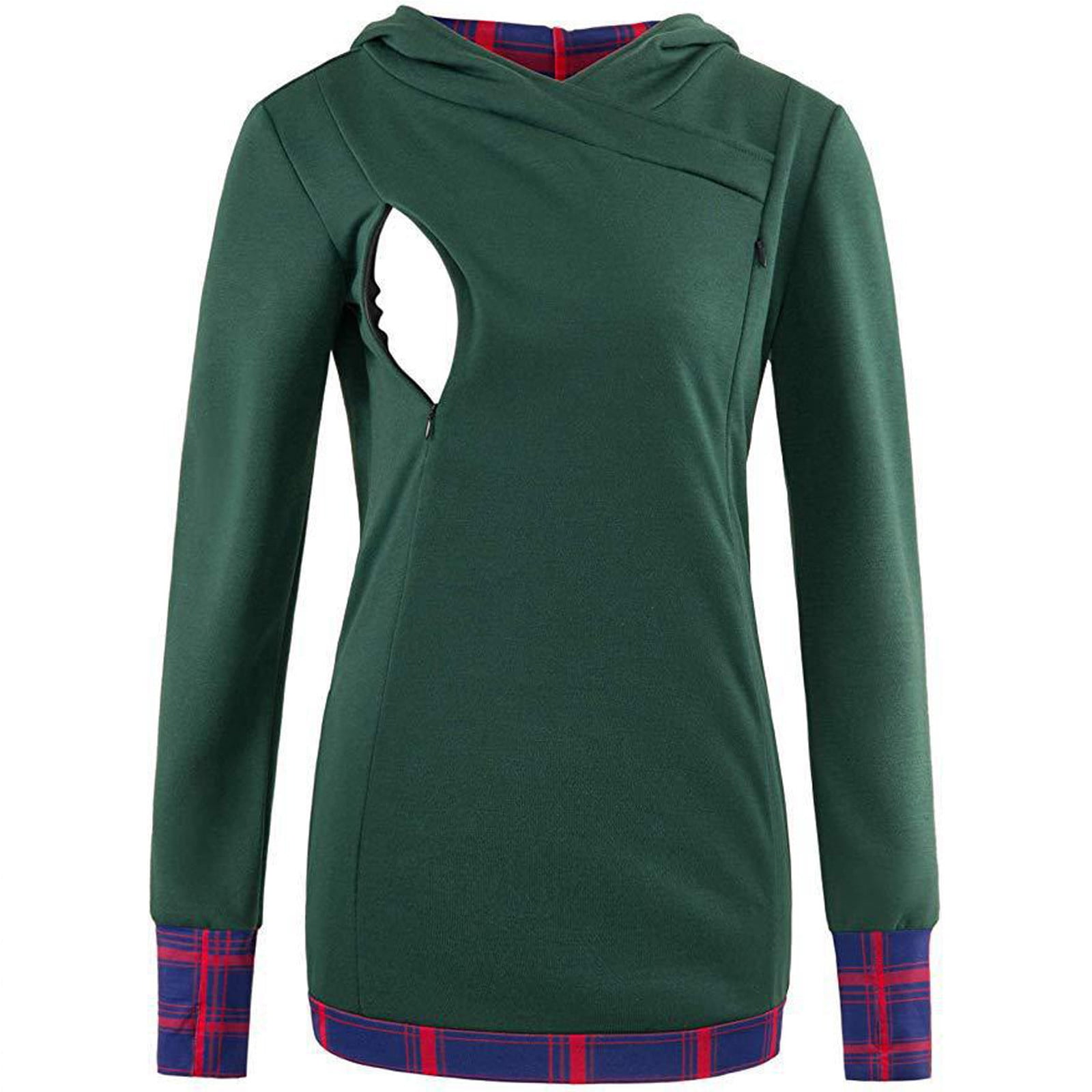 aoksee Maternity Spring Dress Fashion Women's Long Sleeve Breastfeeding ...