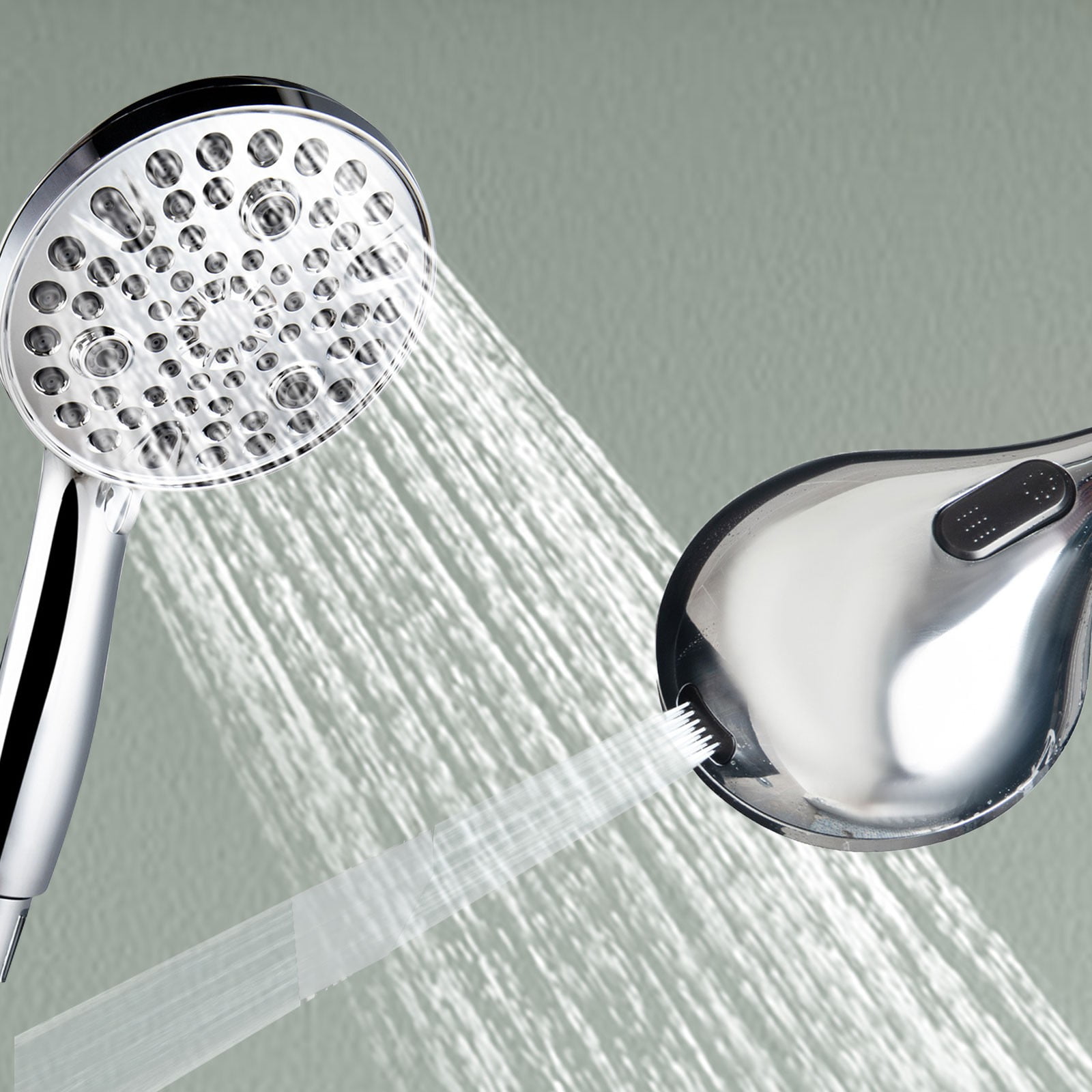 aoksee Portable Shower Head, 10 Spray Settings High Pressure Shower ...