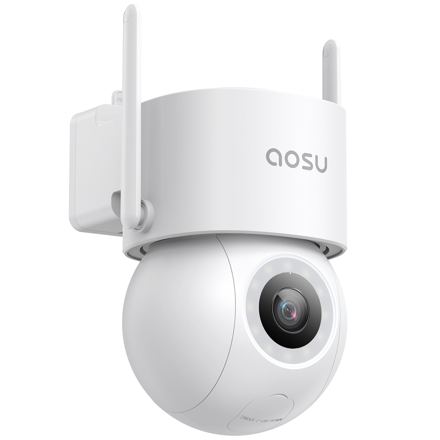 aosu 3K 5.0-MP Wi-Fi Outdoor AI-Smart Security Camera with 400-Lumen ...