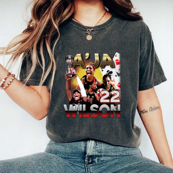 aot shirts, A_ja Wilson COMFORT COLOR T-SHIRT, for men & women, up to ...