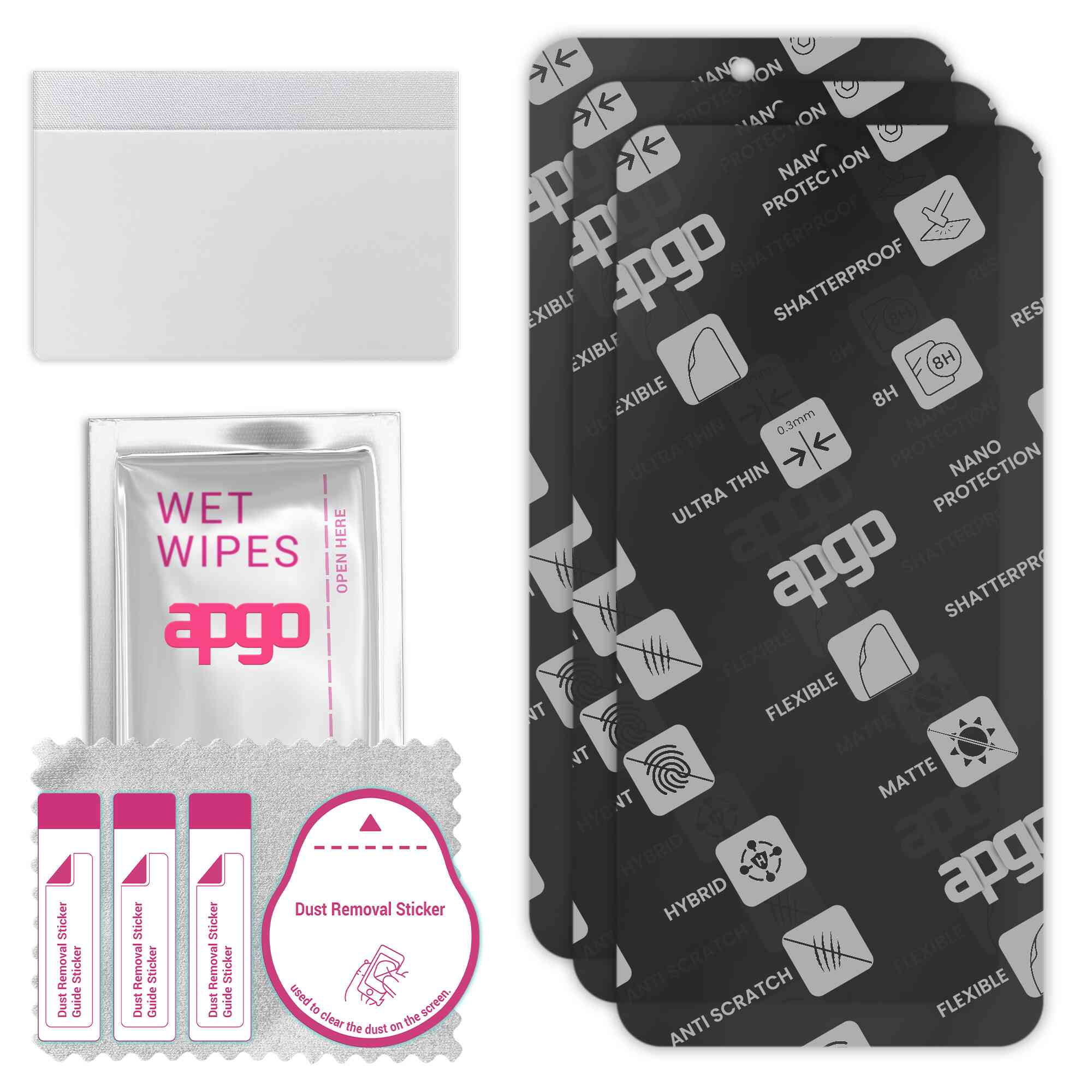 apgo [3-Pack] MATTE Hybrid protective glass compatible with HTC ...